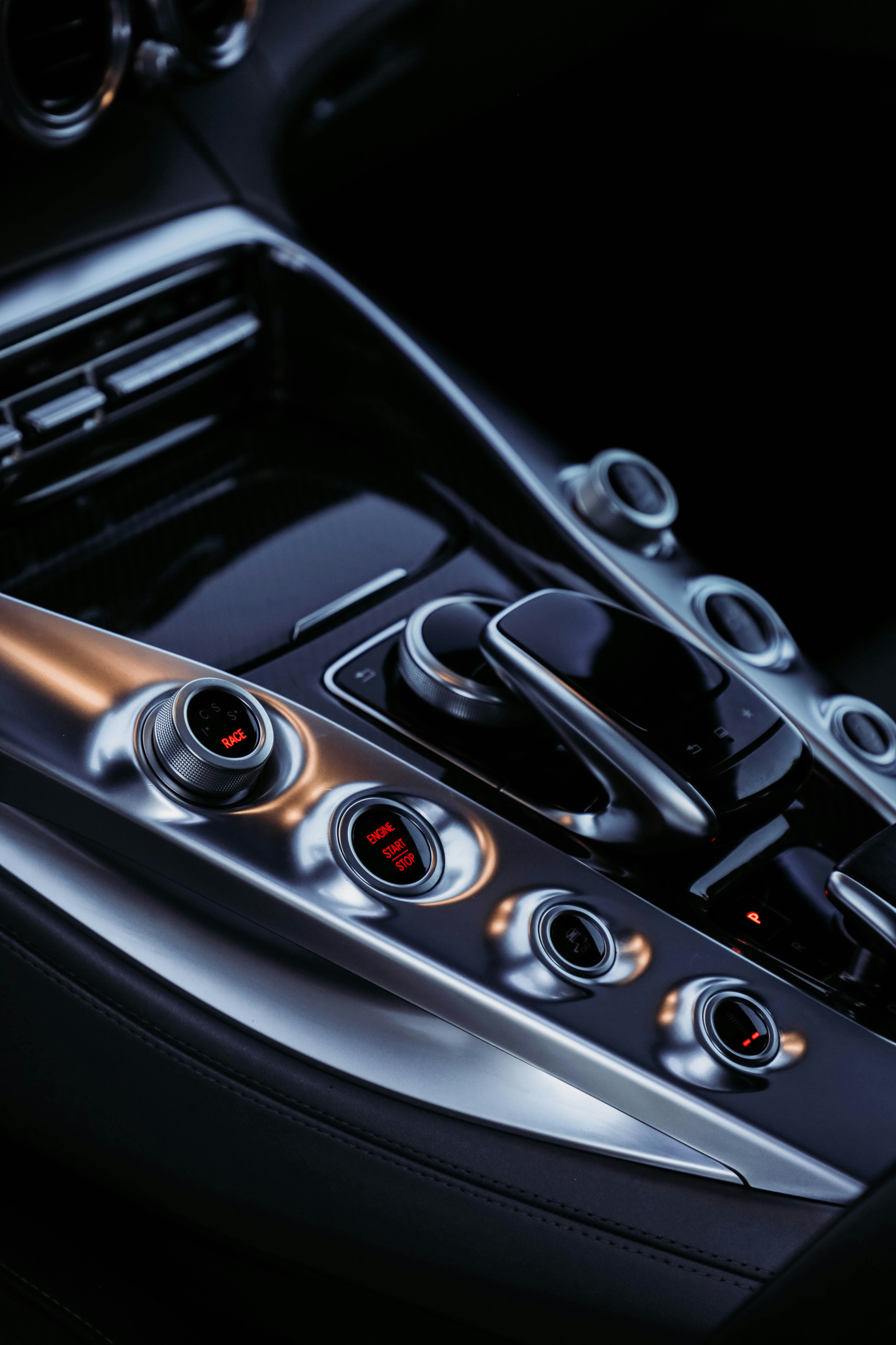 A close up of a car's gear levers and controls photo – Free Denver ...