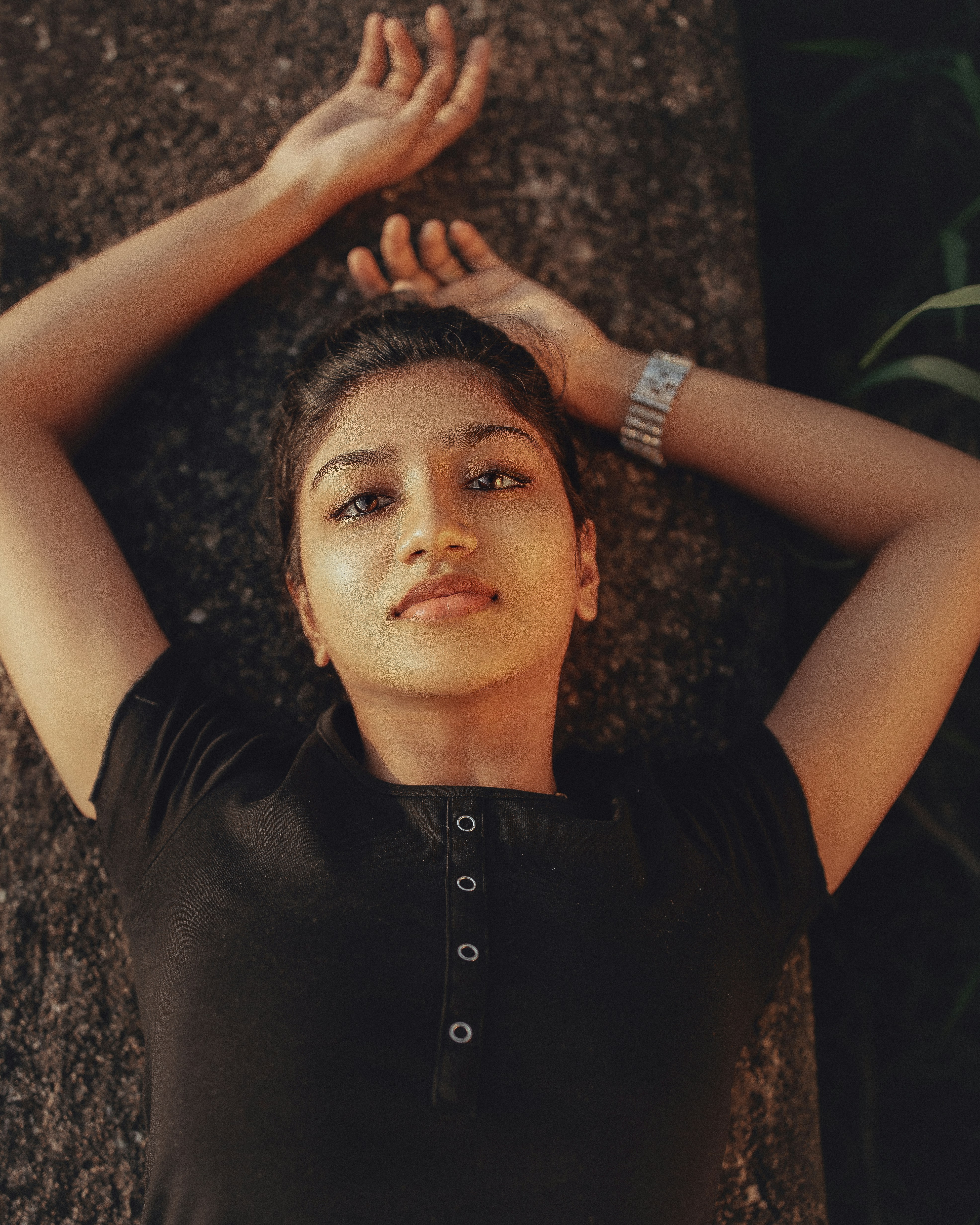 Center of Calm: A Grounded Portrait on Concrete