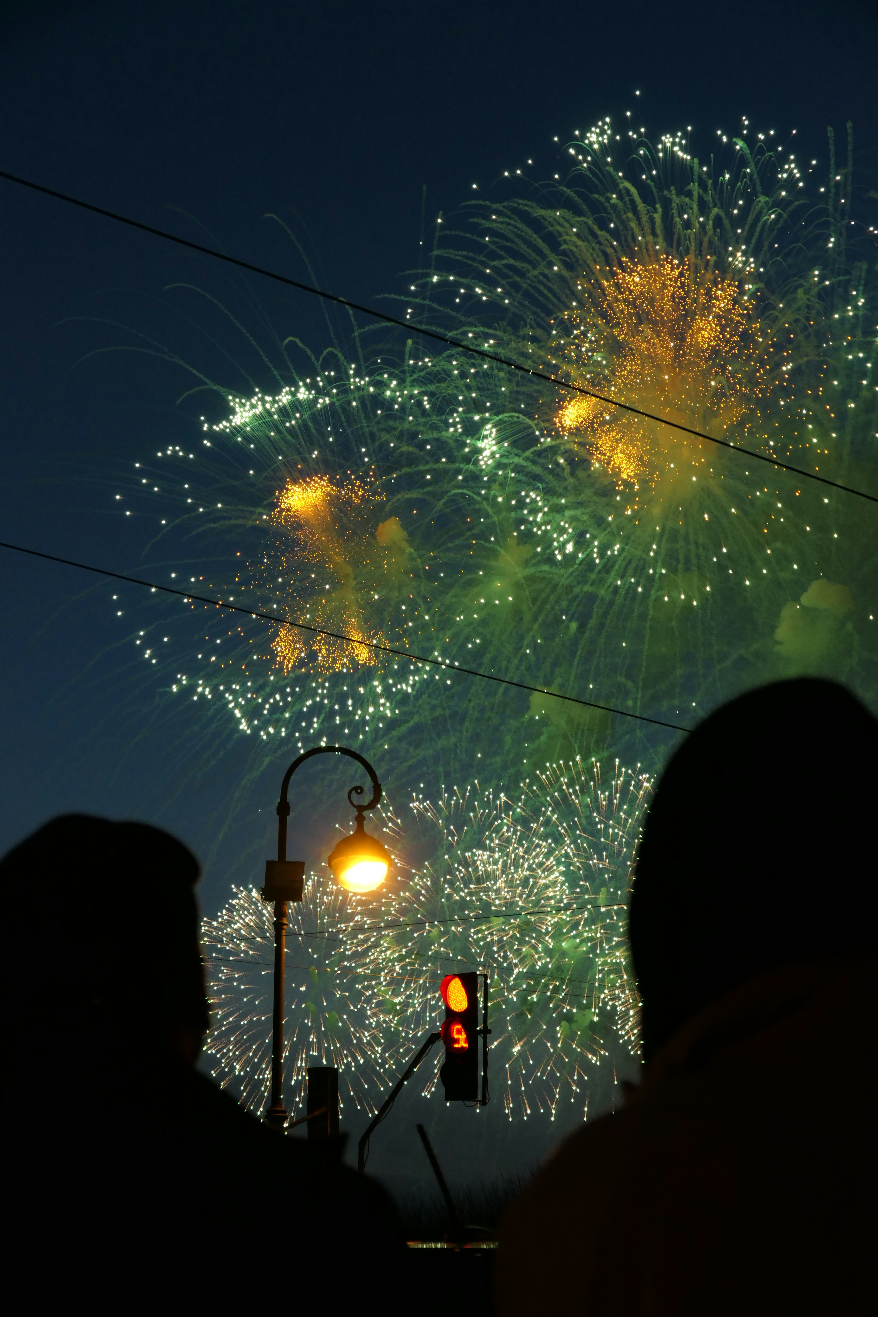 A group of people watching a fireworks display photo – Free Human Image ...