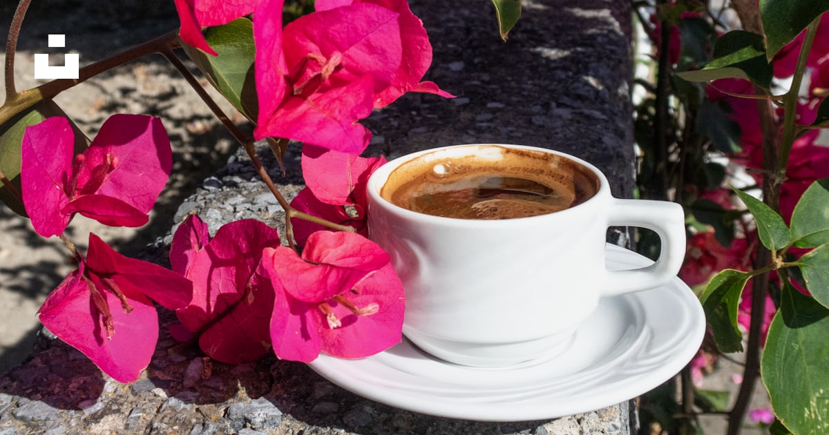 Une Tasse De Café Posée Sur Une Soucoupe Blanche Photo Image Gratuite