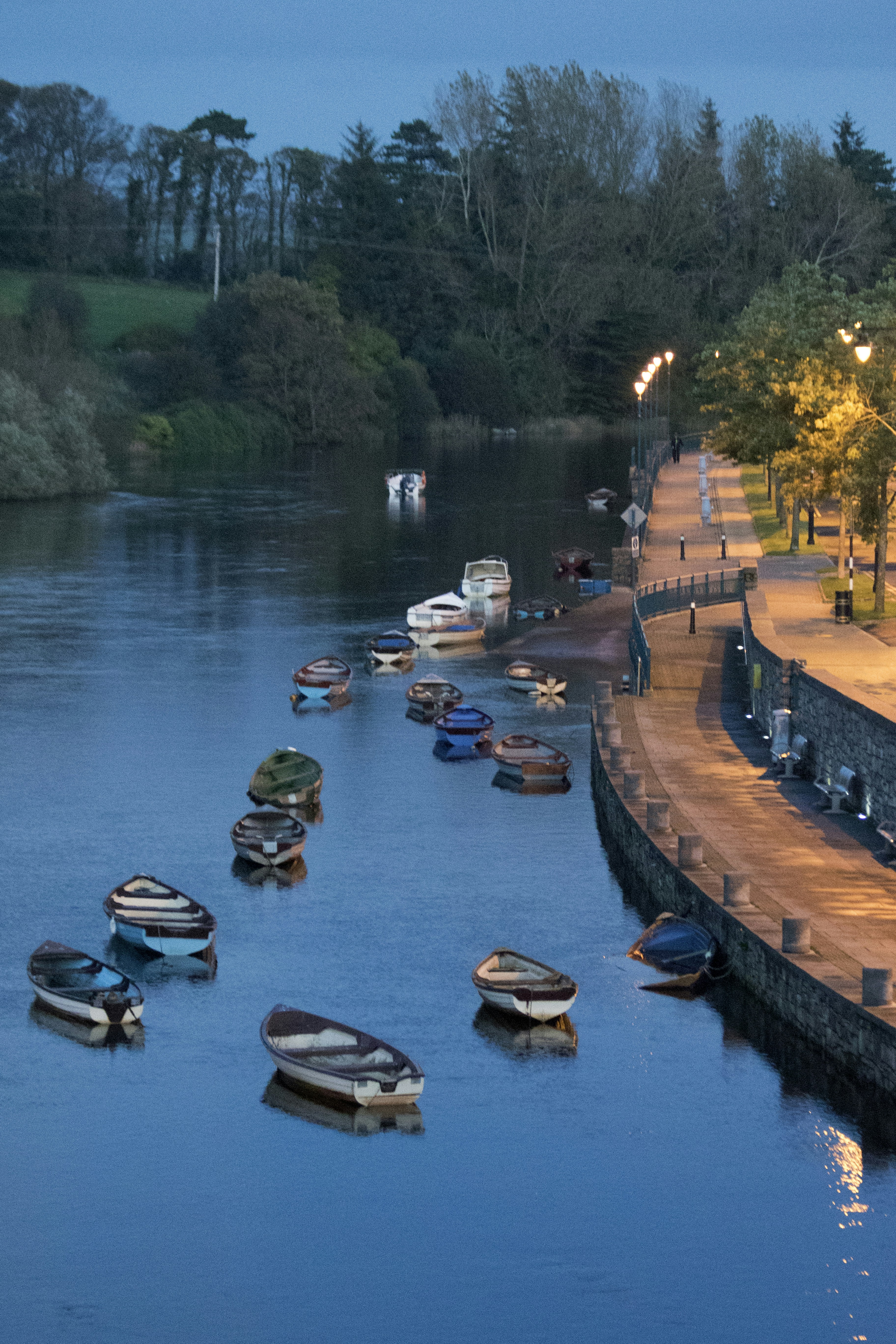 a body of water filled with lots of boats