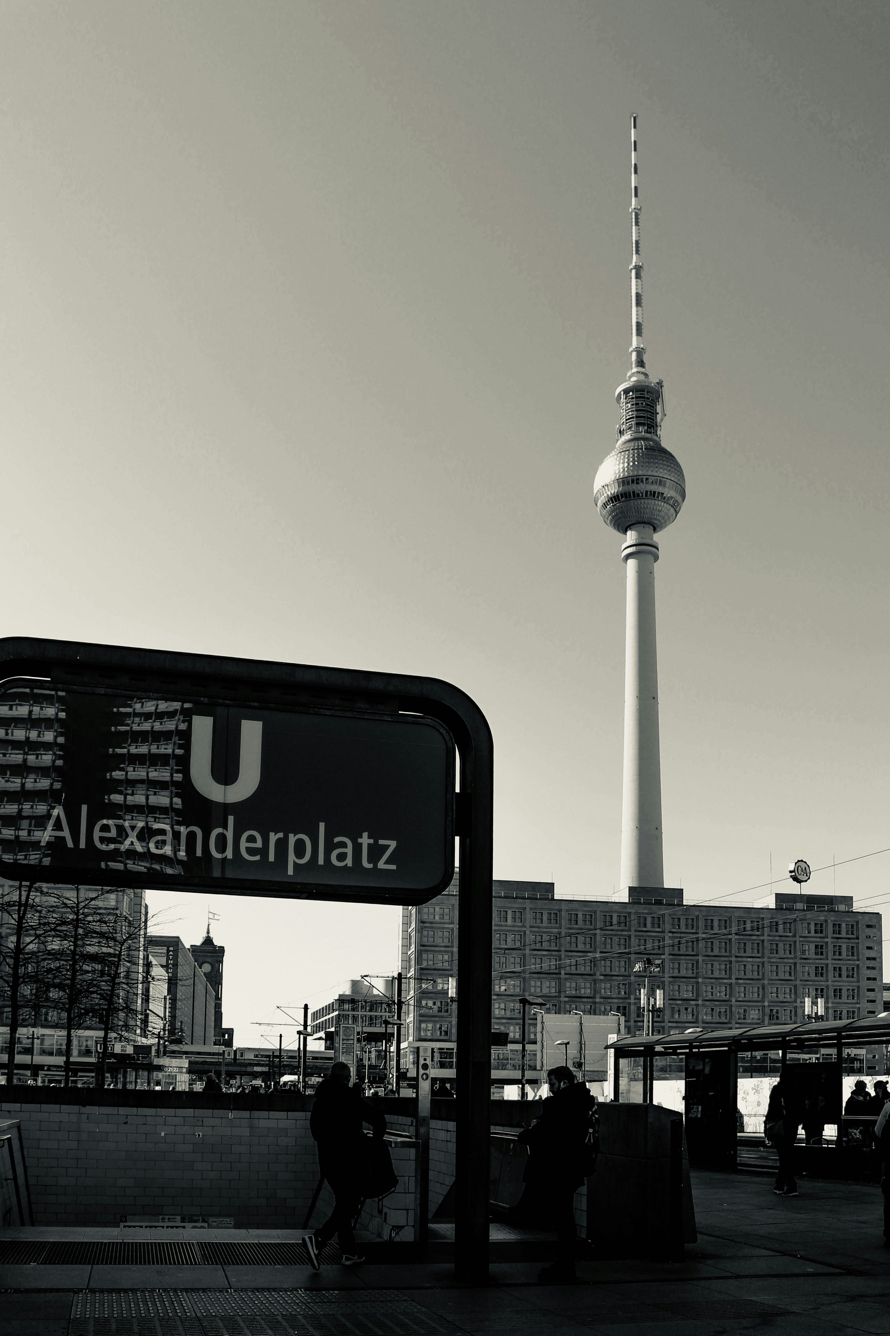 Monochrome Skyline: Alexanderplatz and the Fernsehturm