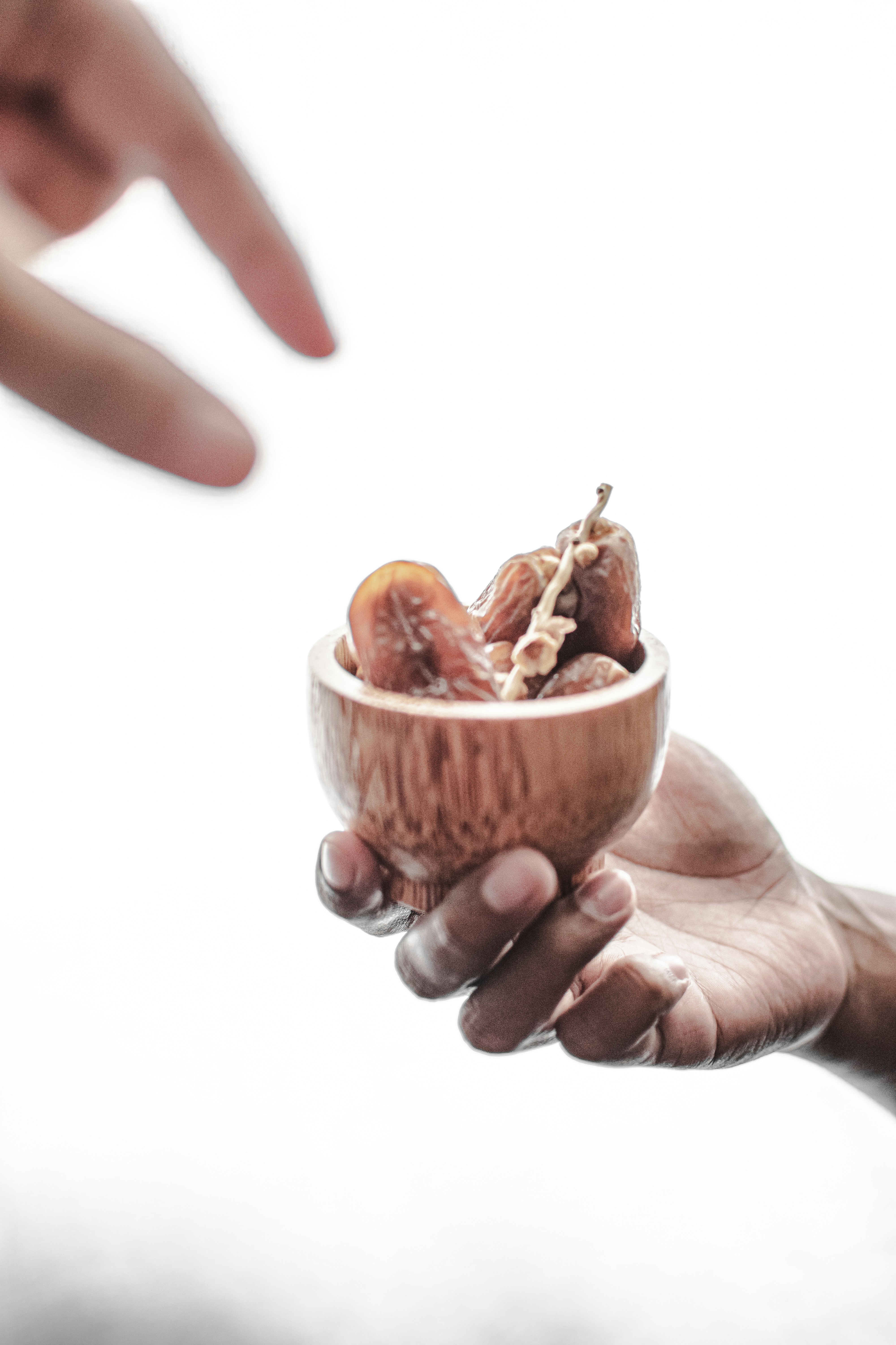 Deux mains tenant un petit bol de nourriture photo – Photo Se tenir la ...