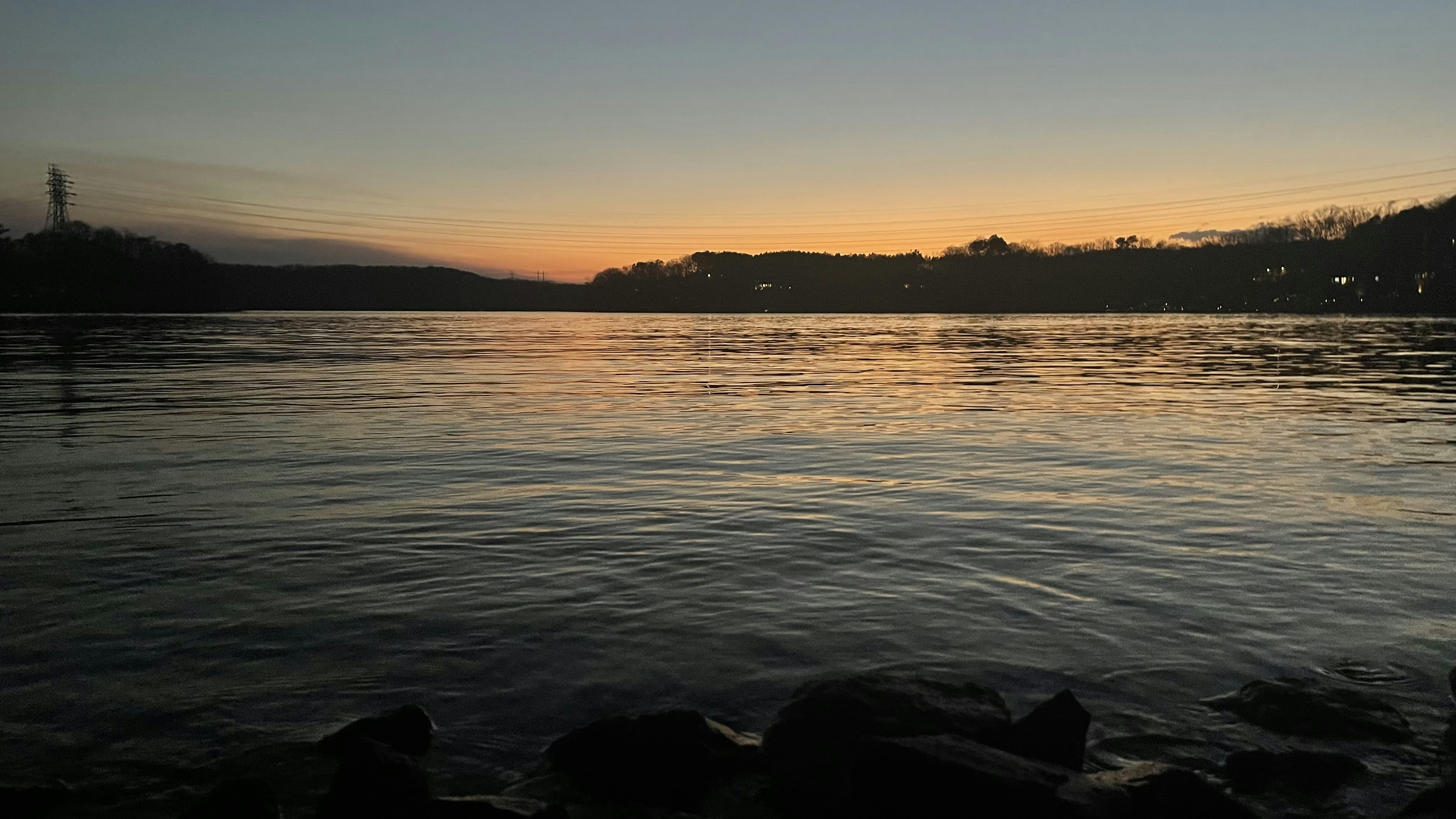 Twilight Reflections by the Water