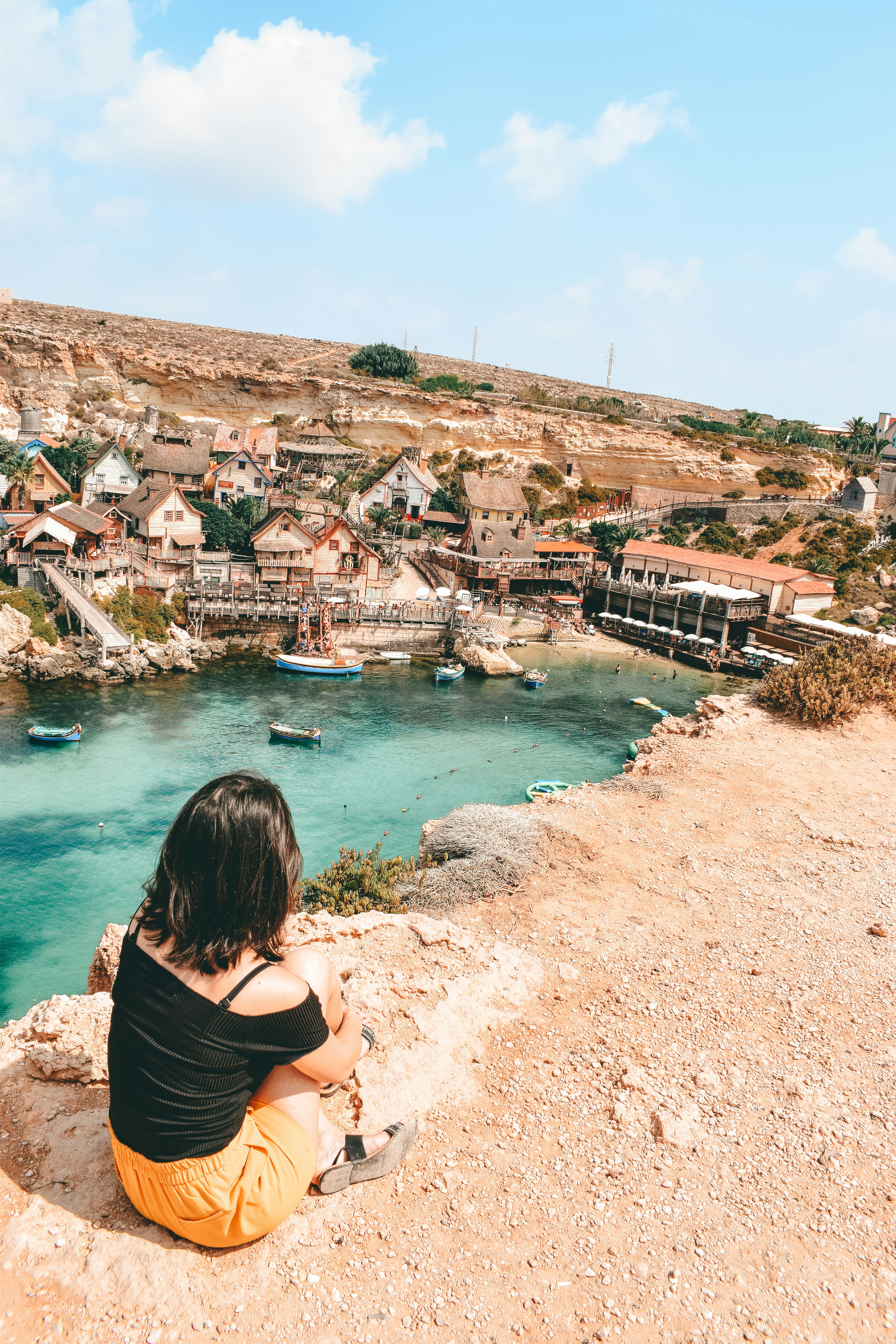 Viewpoint on popeye village at Malta