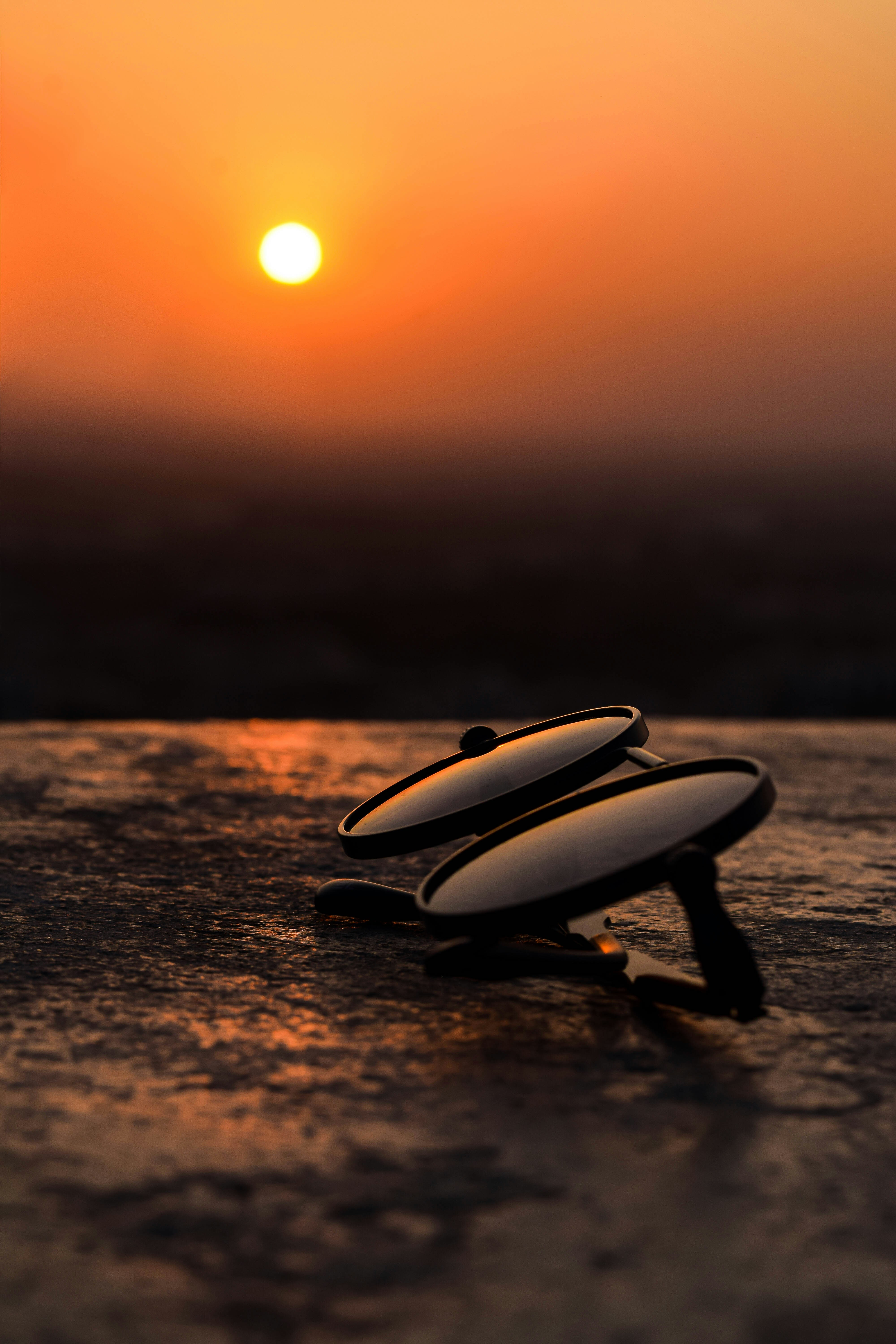 Sunset Lenses on a Quiet Horizon