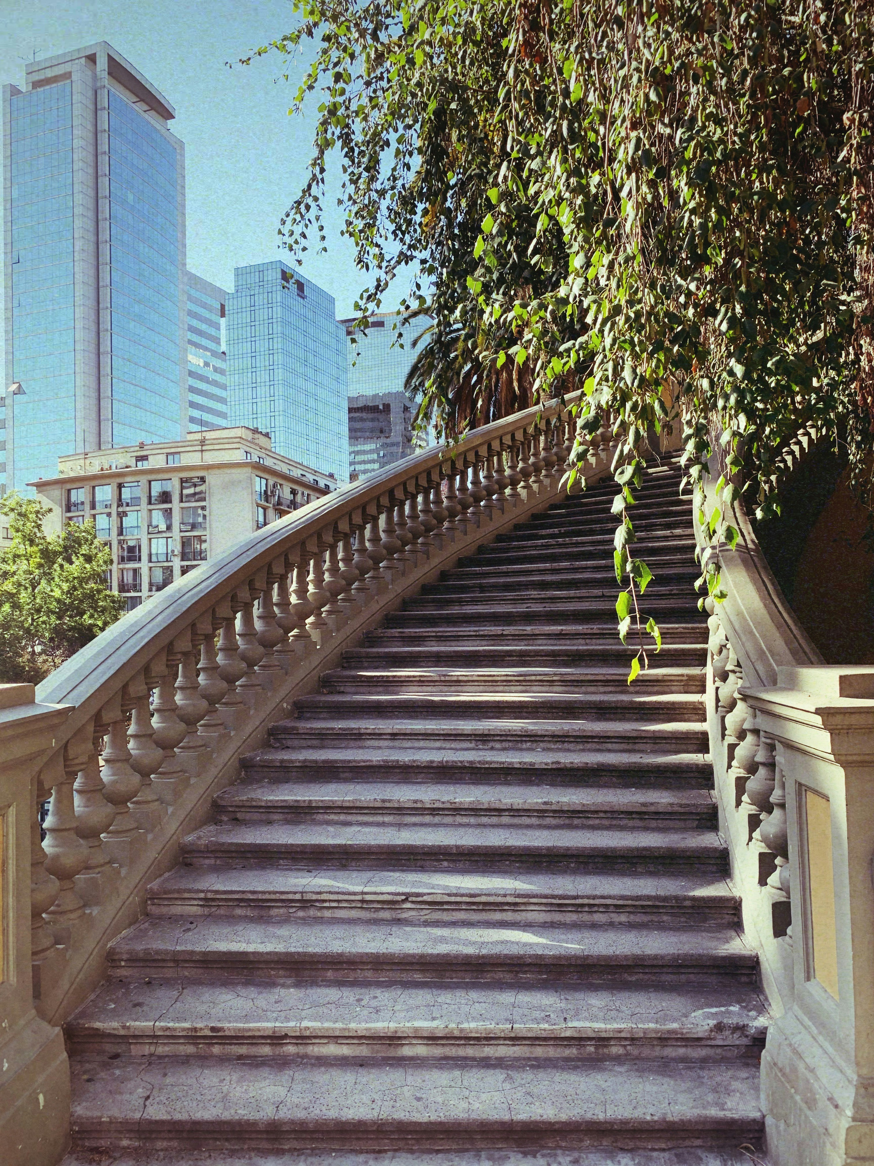 Urban Staircase to Sky: A Stone Path into the City