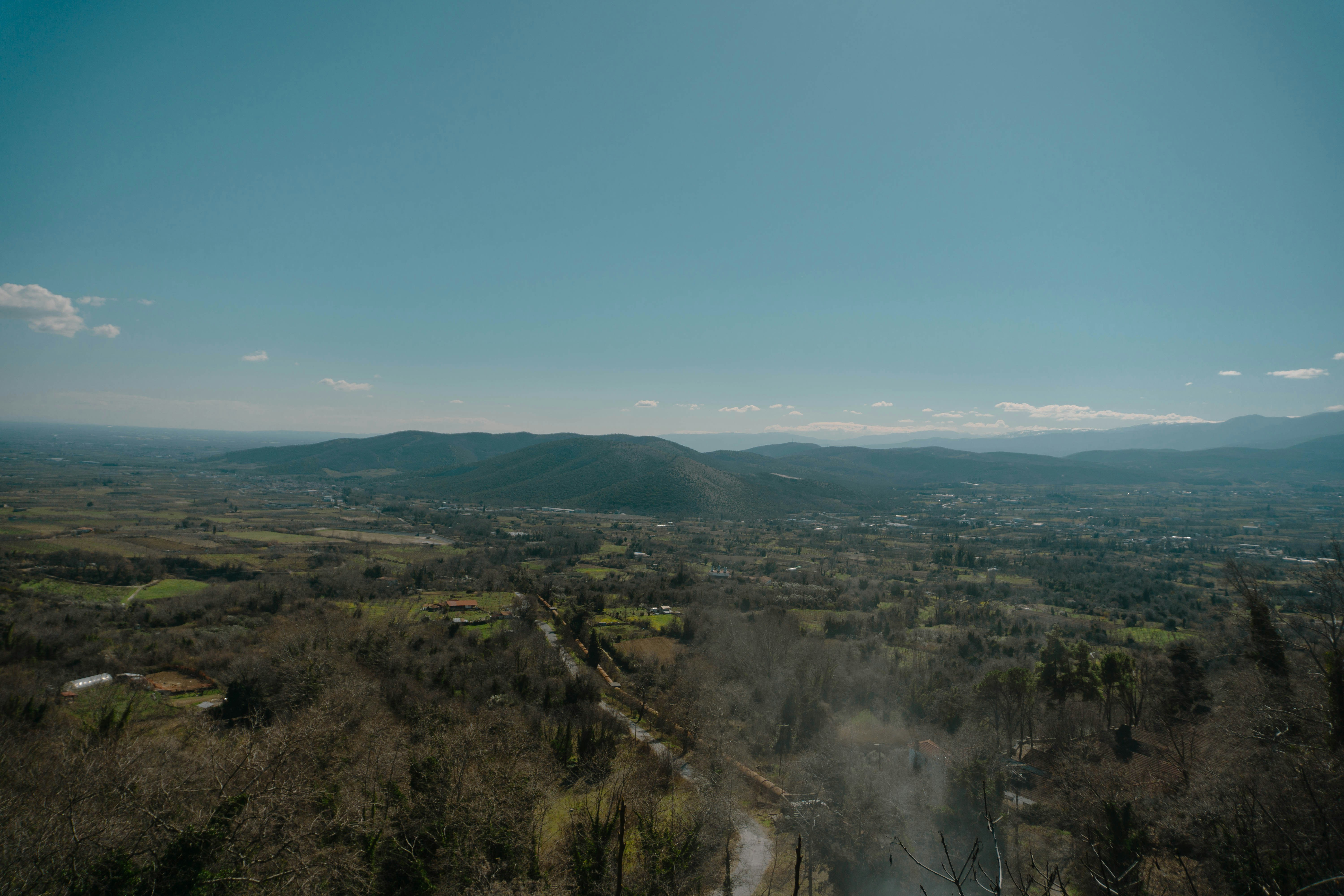 Quiet Valley Vista Over a Far-Flung Horizon