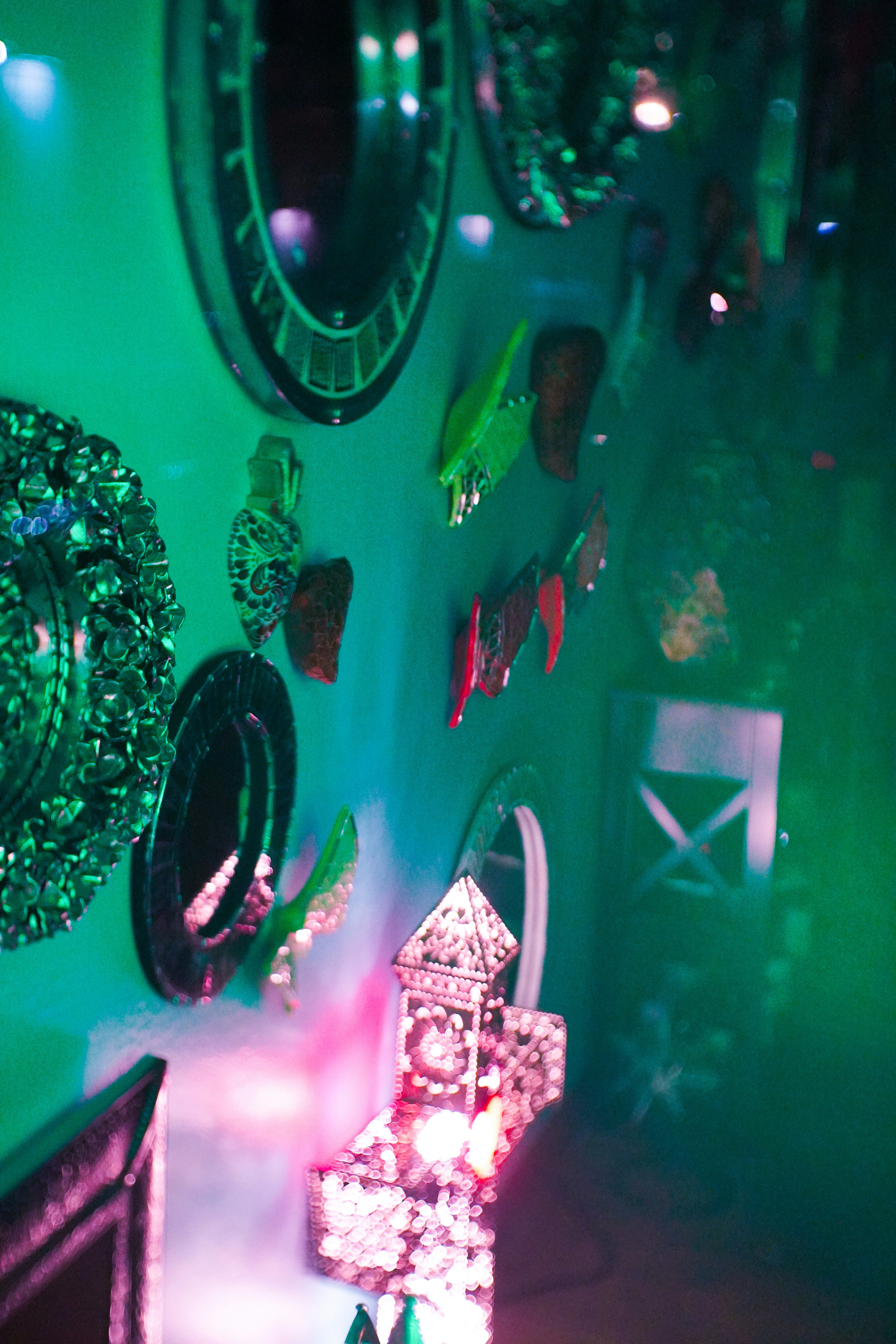 A room filled with lots of mirrors and lights photo – Free Mirror Image ...