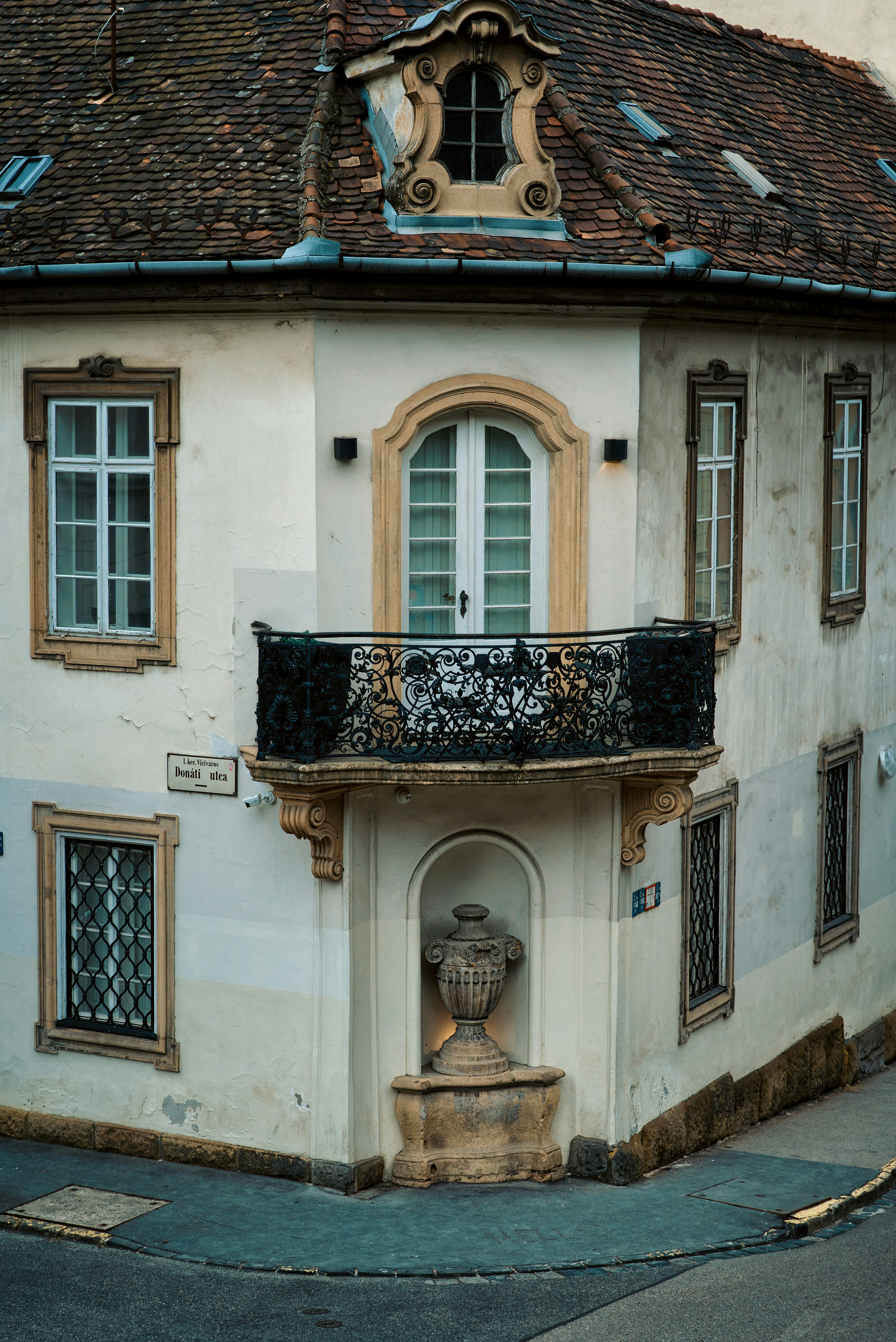 a building with a statue in front of it