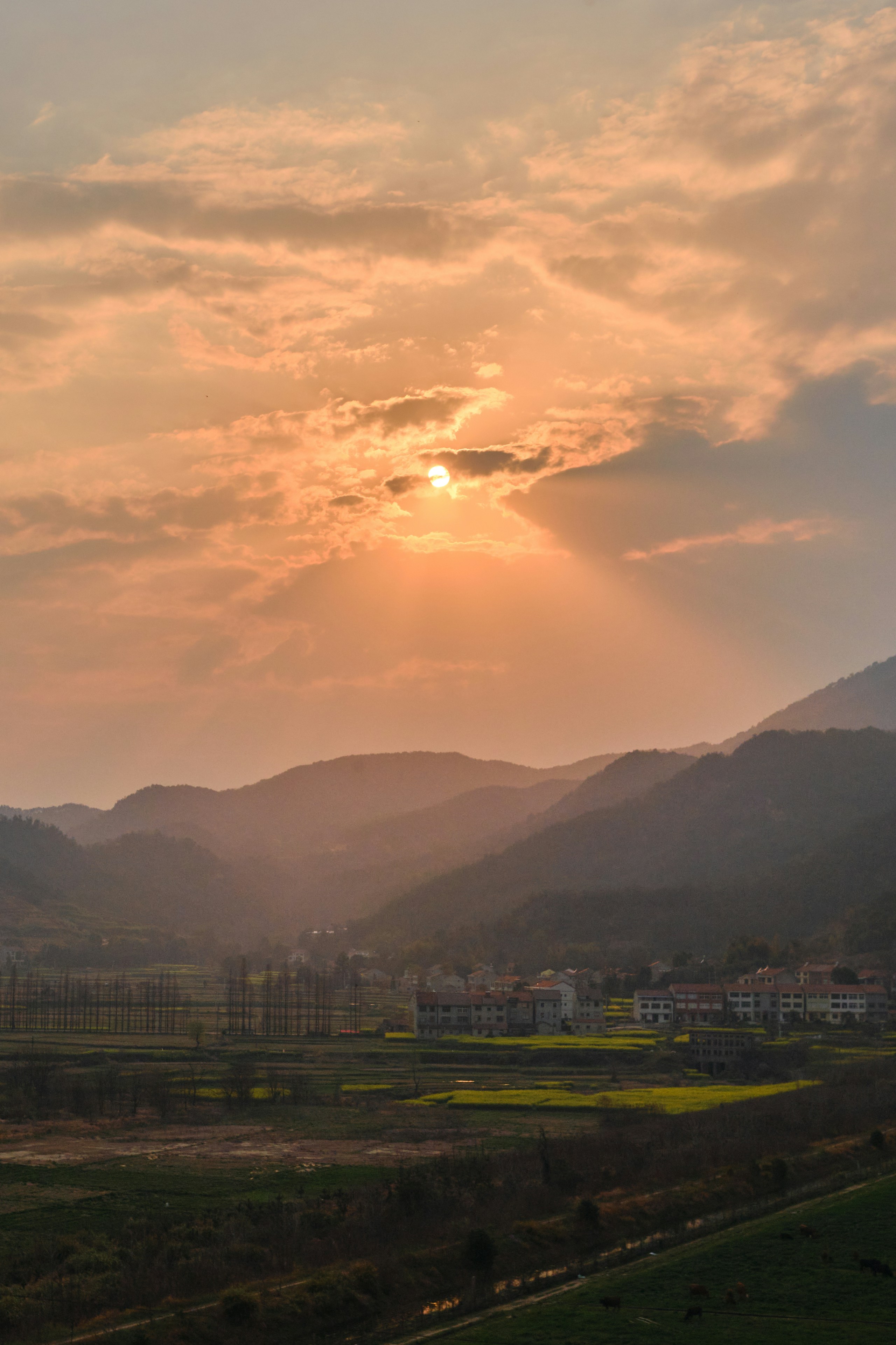 Ridge of Light: Sunbeams Over the Sleeping Valley