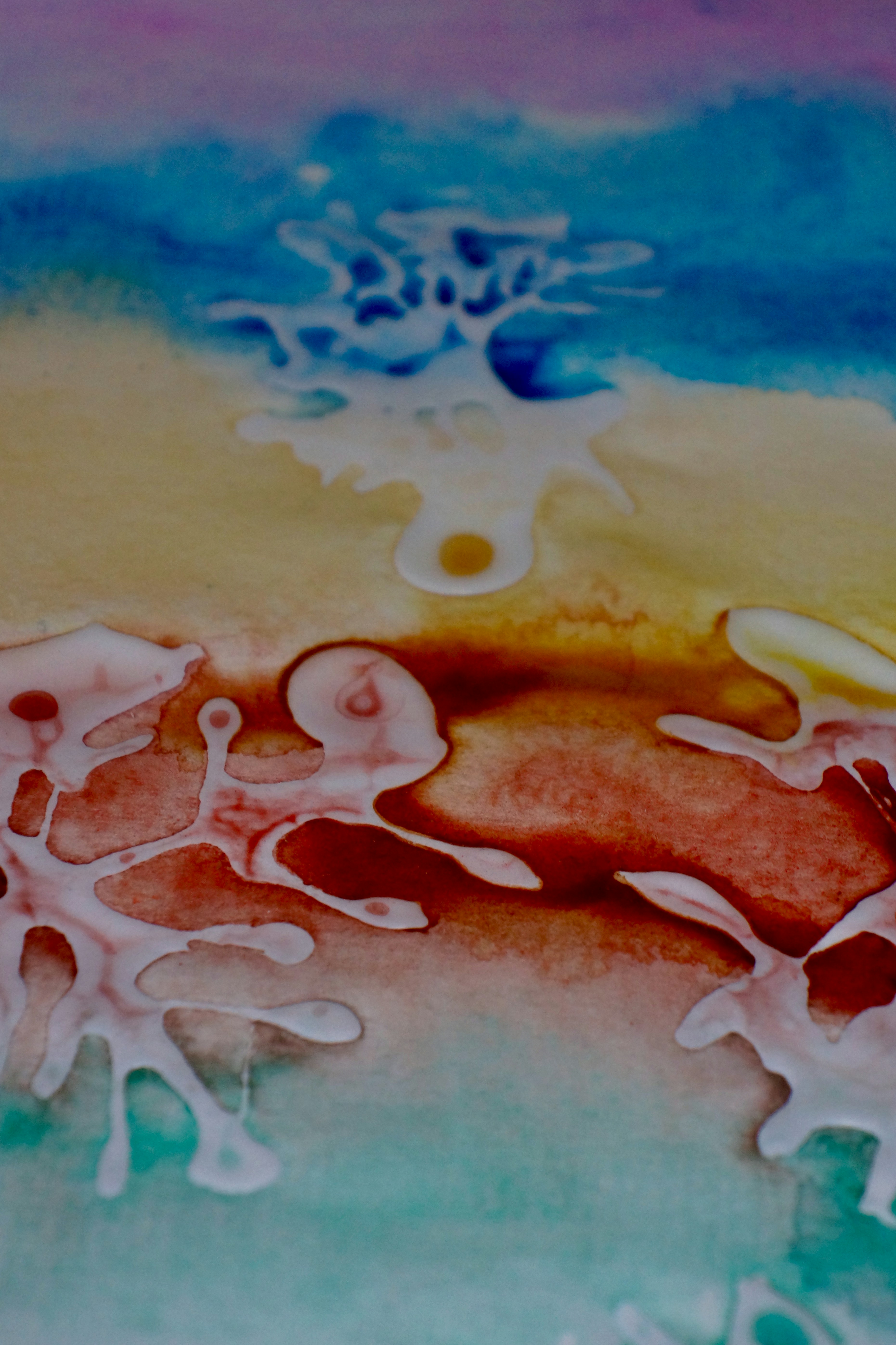 Chromatic Tide Across Watercolor Currents