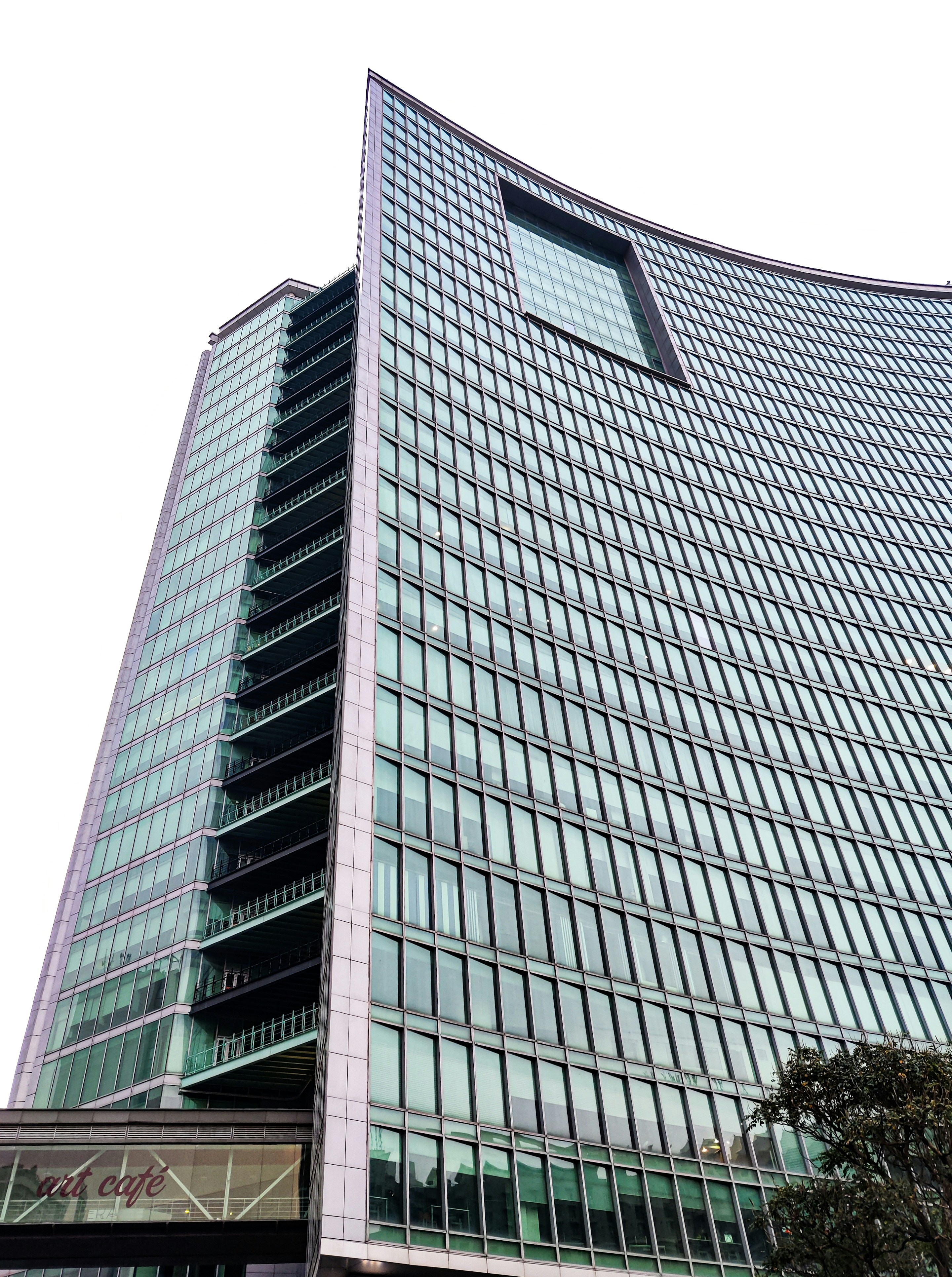 a very tall building with a lot of windows