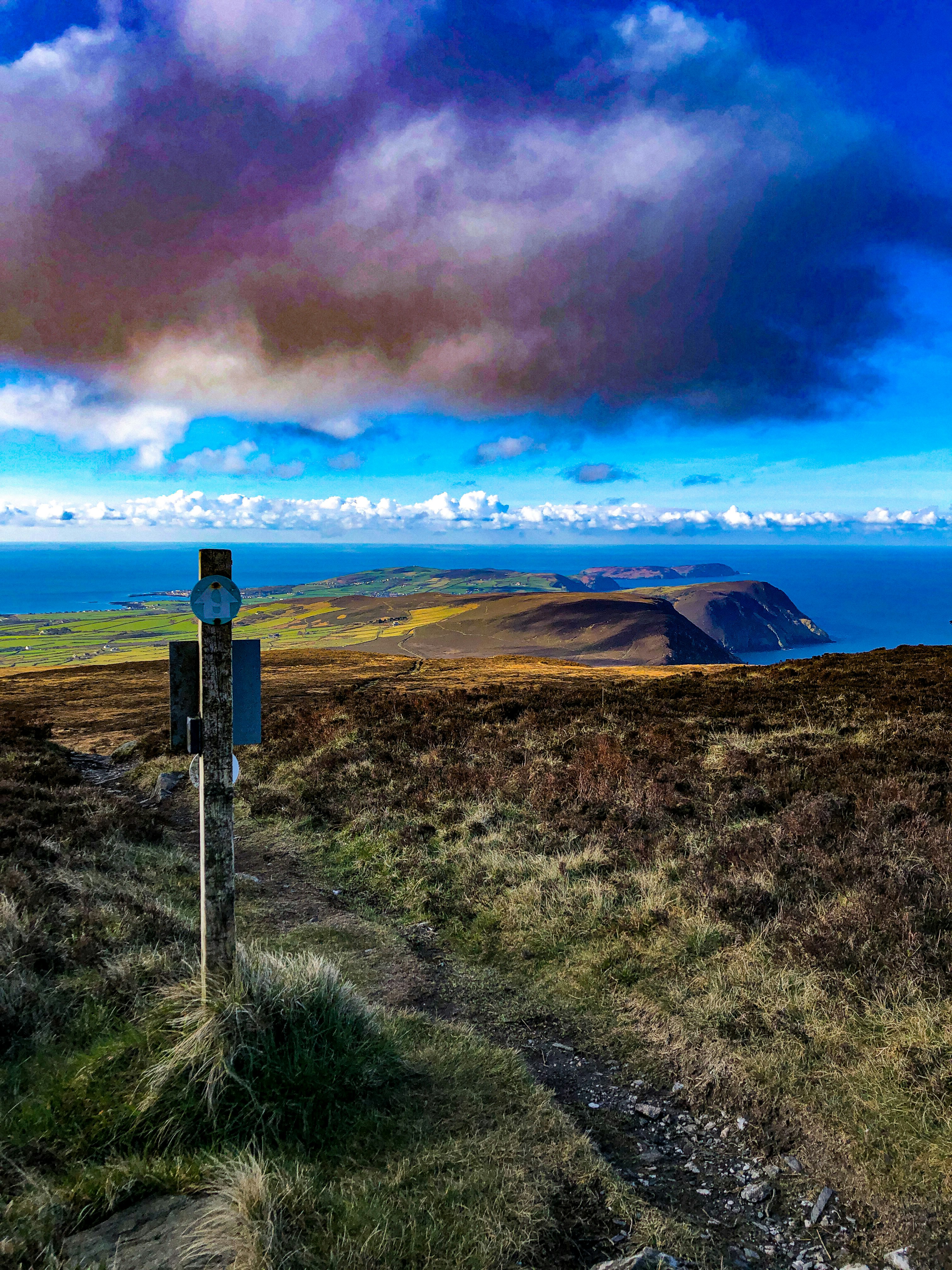 Coastal Ridge Trail under a Tumultuous Sky