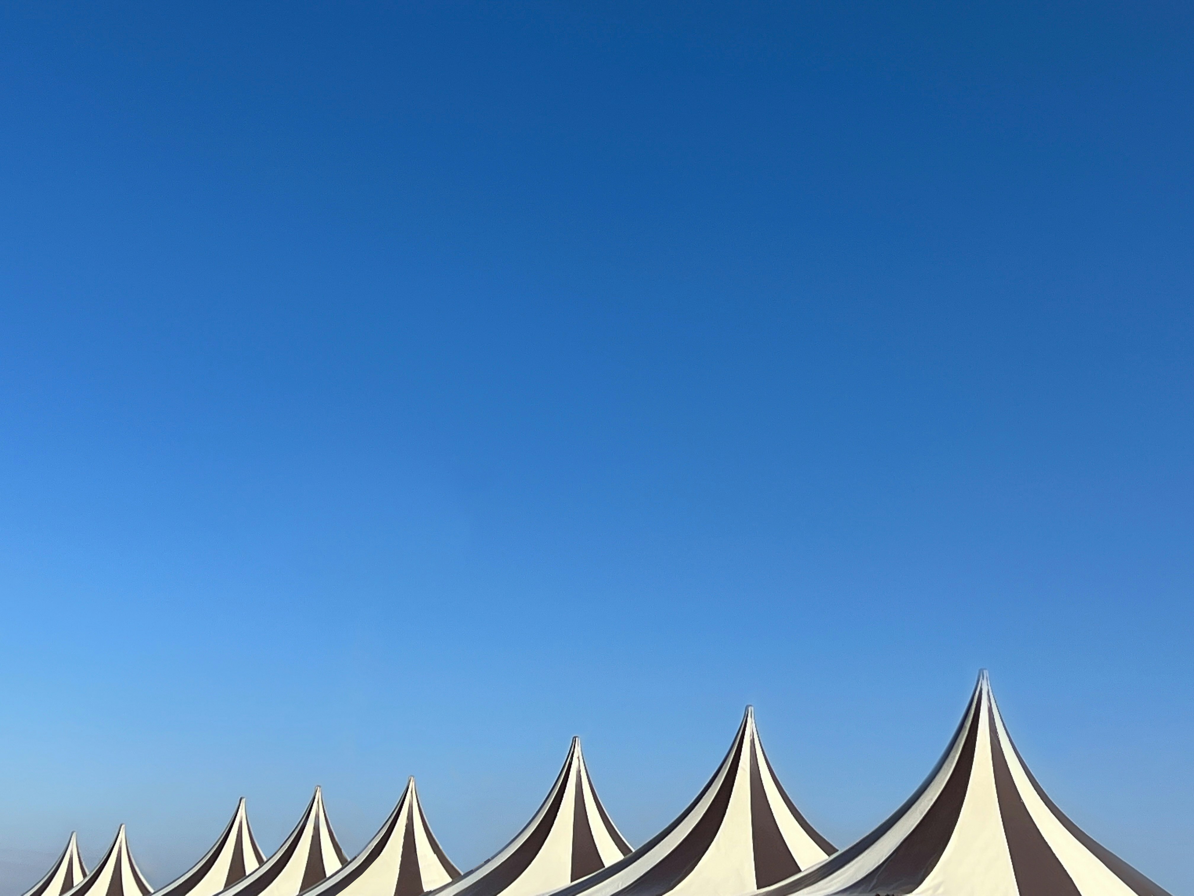 Row of Coastal Peaks Against a Cerulean Sky
