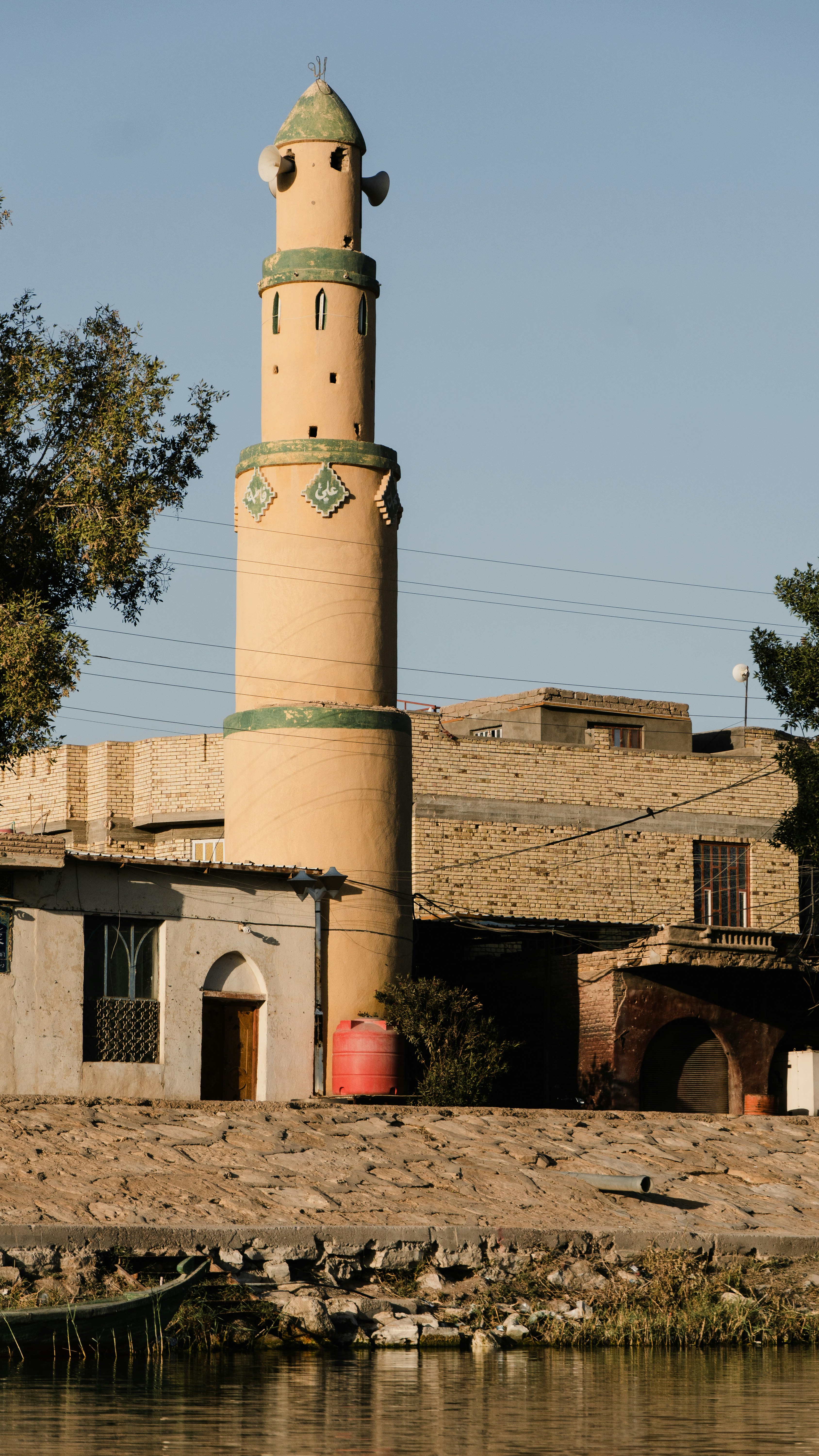 Terracotta Minaret by the Riverbank