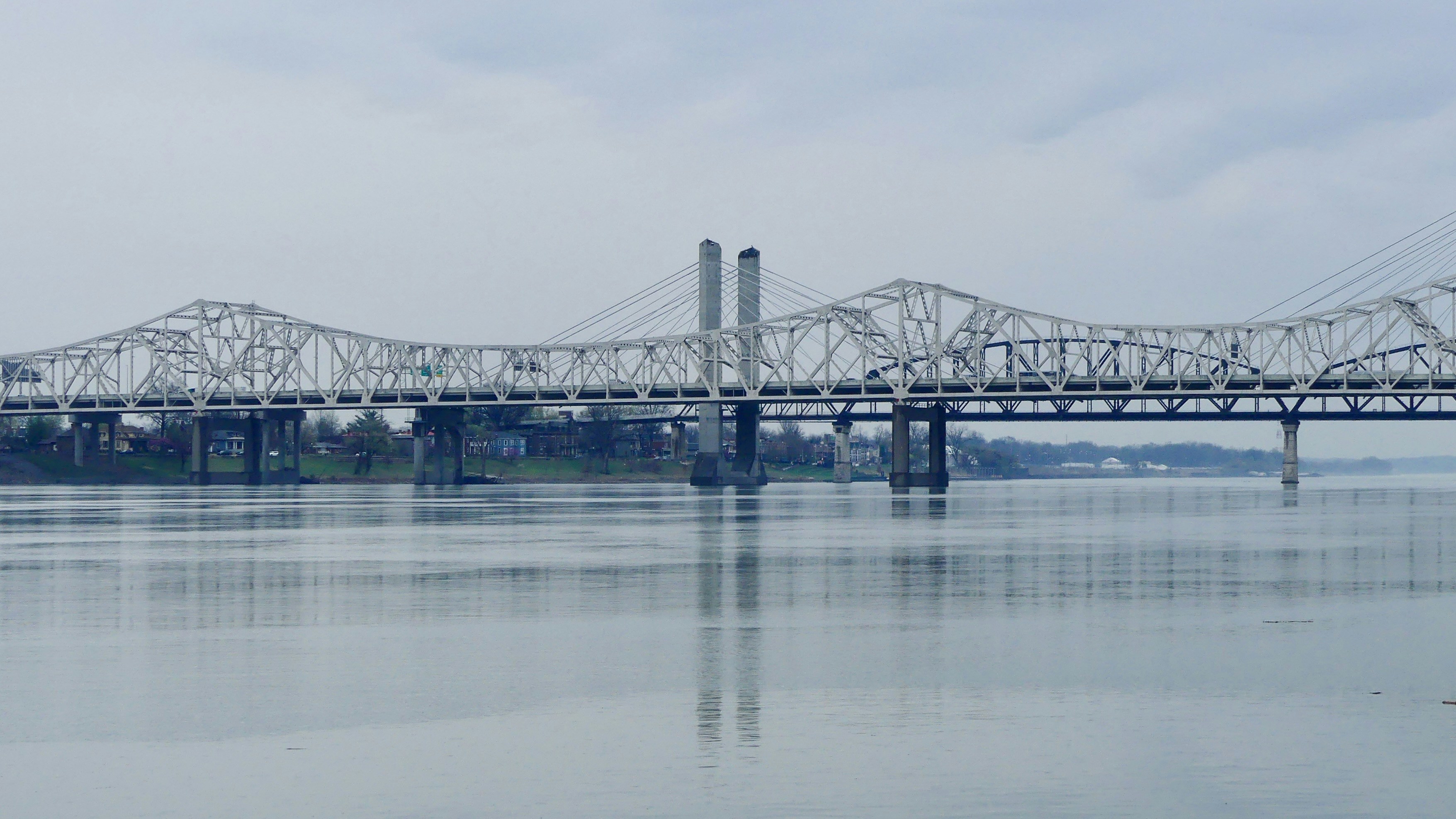 A large bridge over a large body of water photo – Free Grey Image on ...