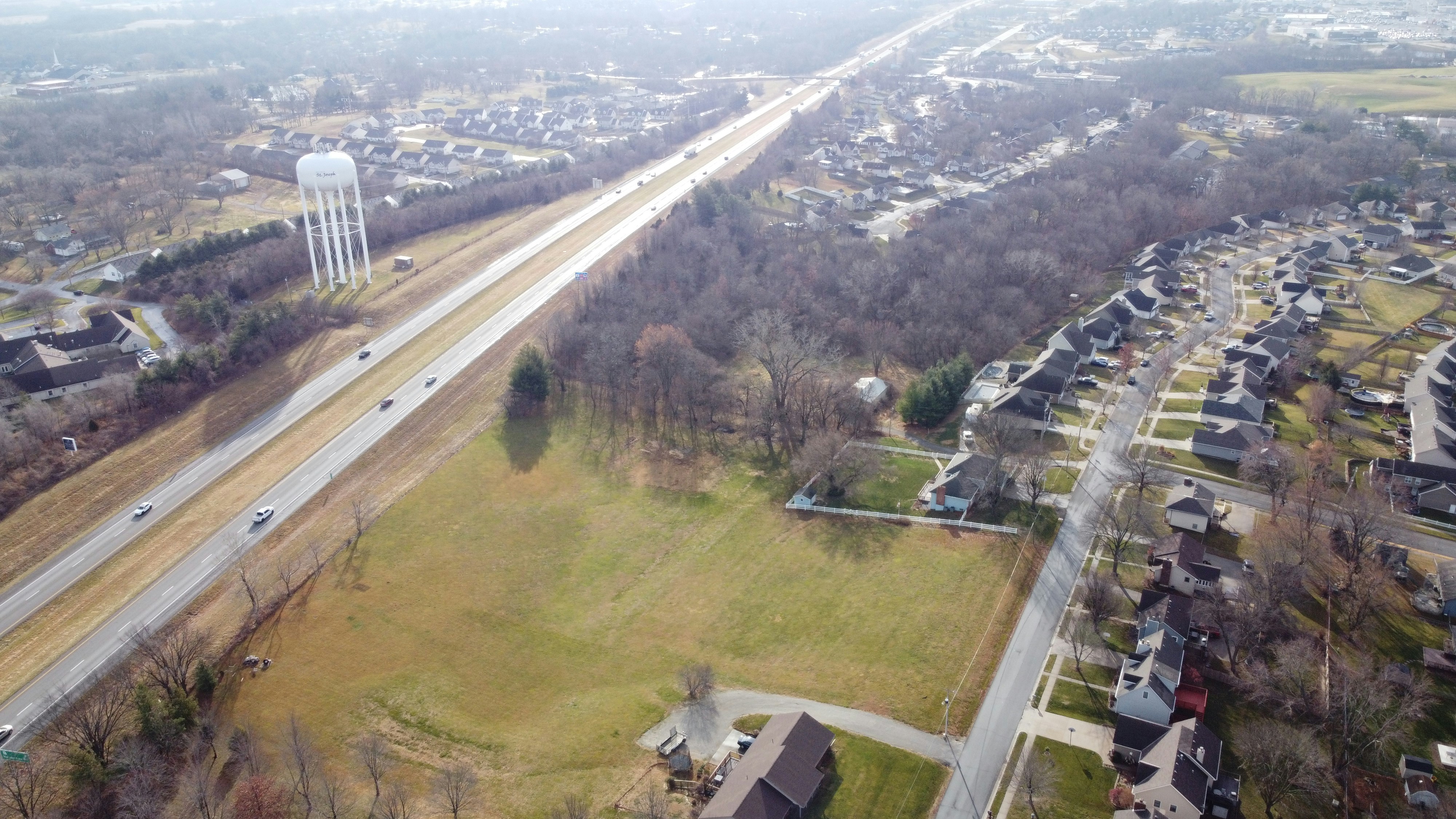 Water Tower Anchor: A Patchwork Exurb from Above