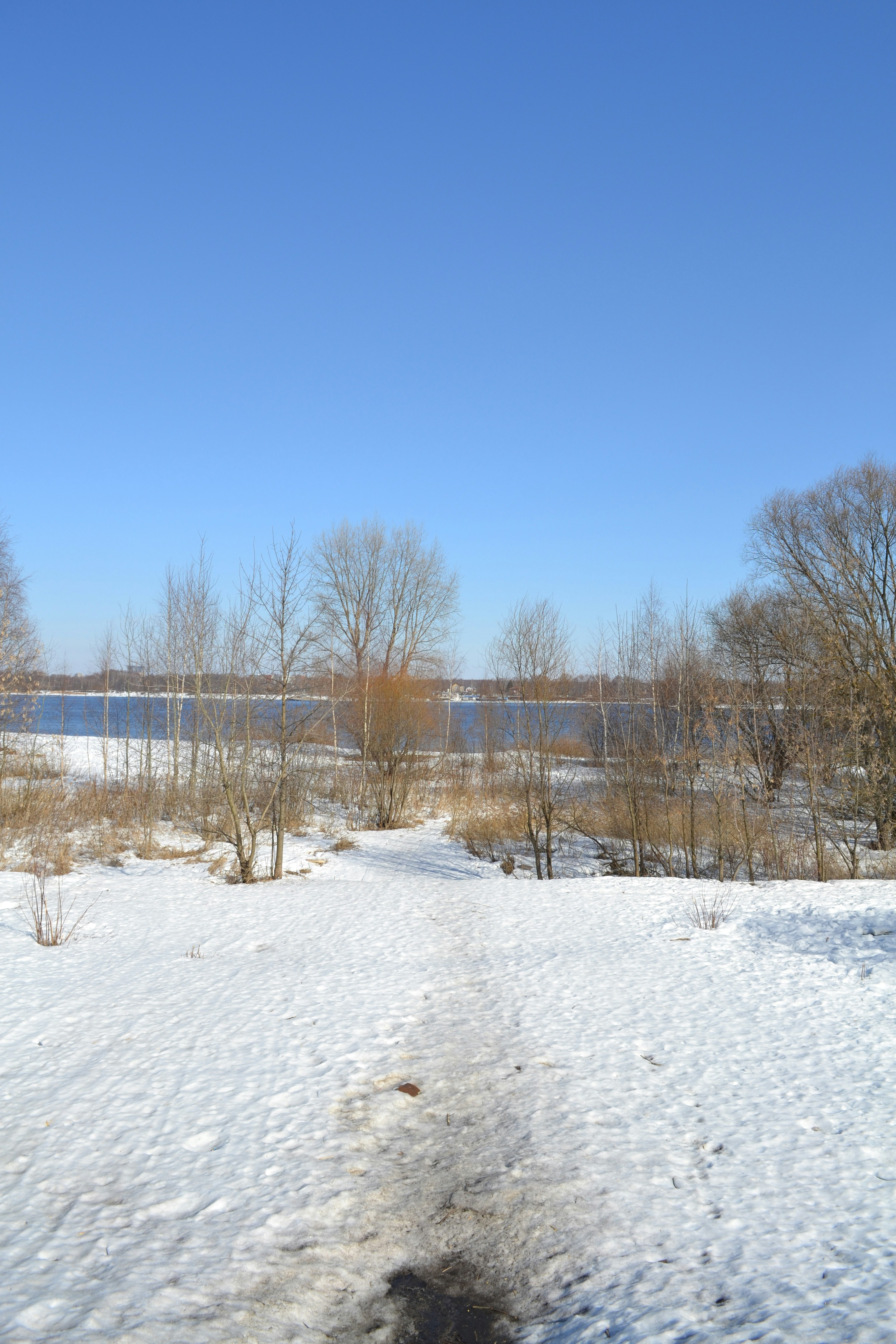 Winter Trail to the Quiet Lake