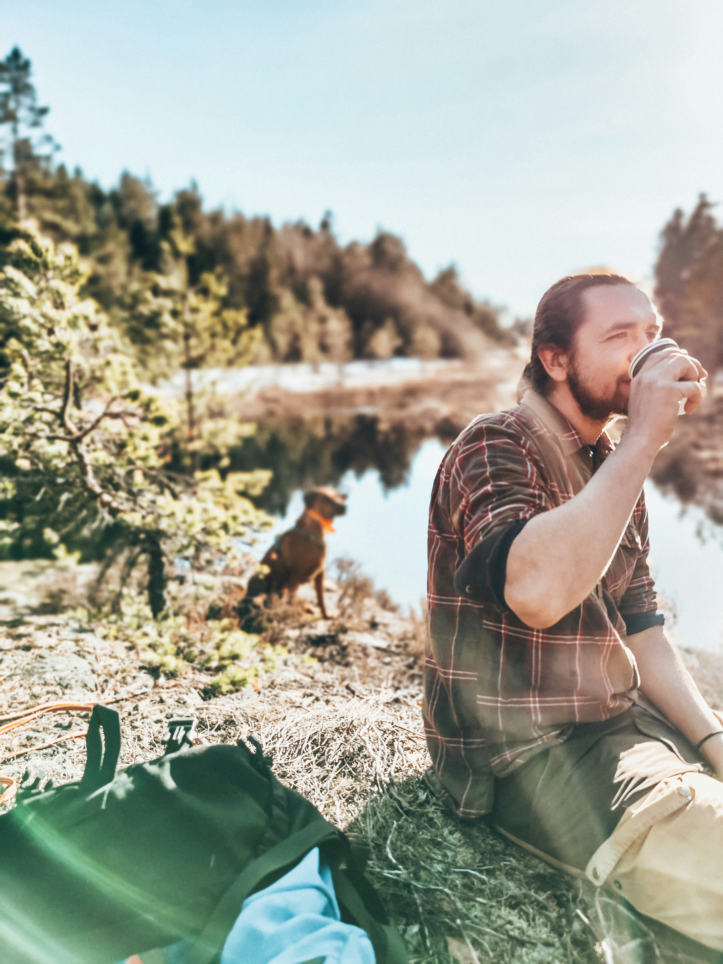 Sip of Solitude by the Lake Trail