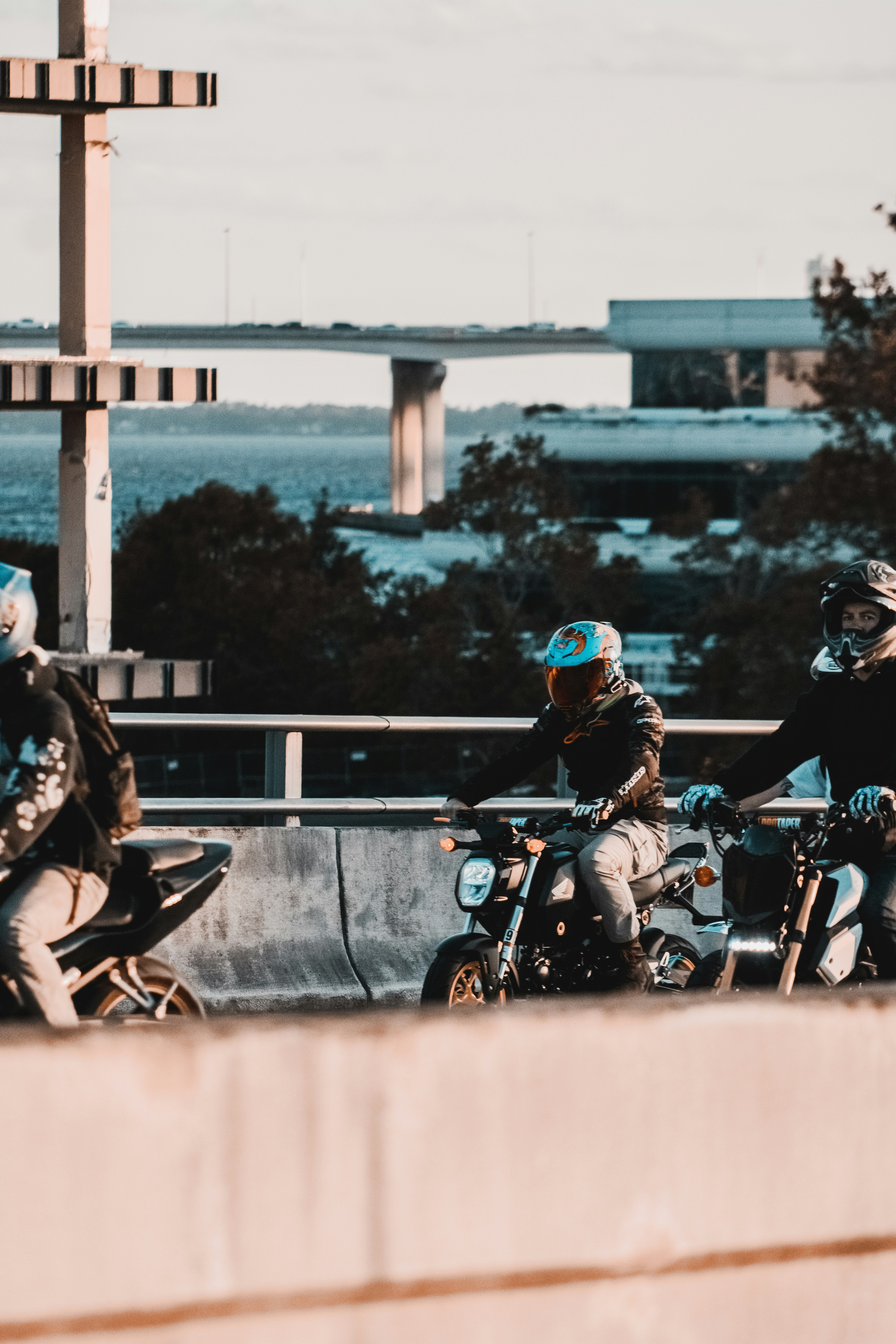 A group of people riding on the back of motorcycles photo – Free Human ...