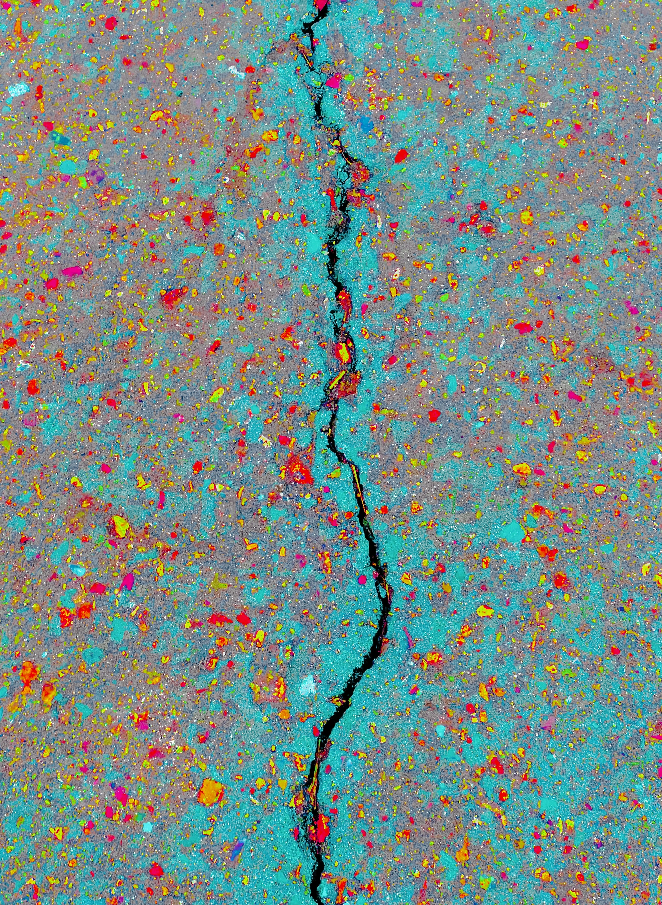 Crack in a Rainbow Concrete Cosmos