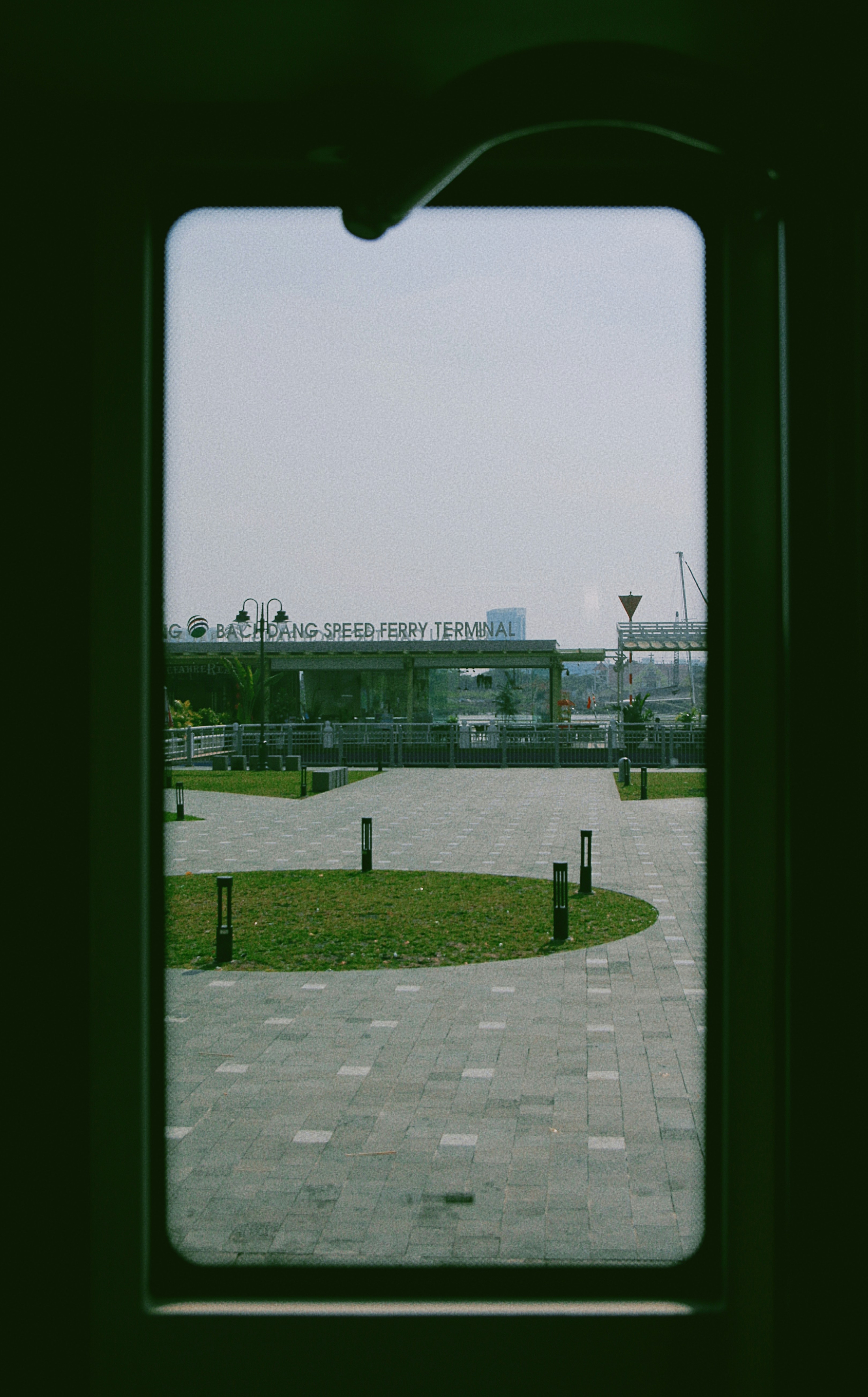 A view out a window of a parking lot photo – Free Wallpaper for mobile ...