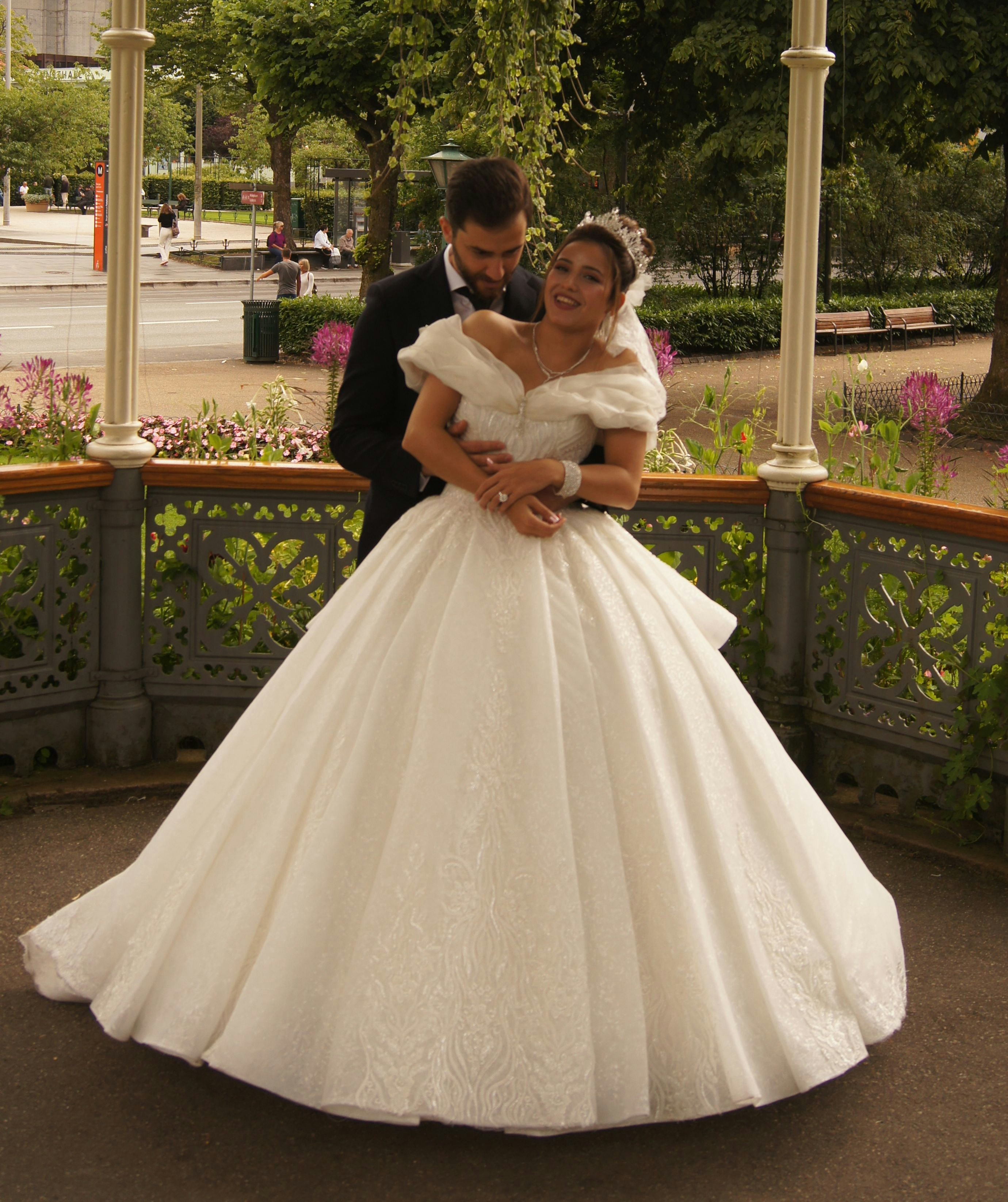 Whispers of White in a Garden Gazebo
