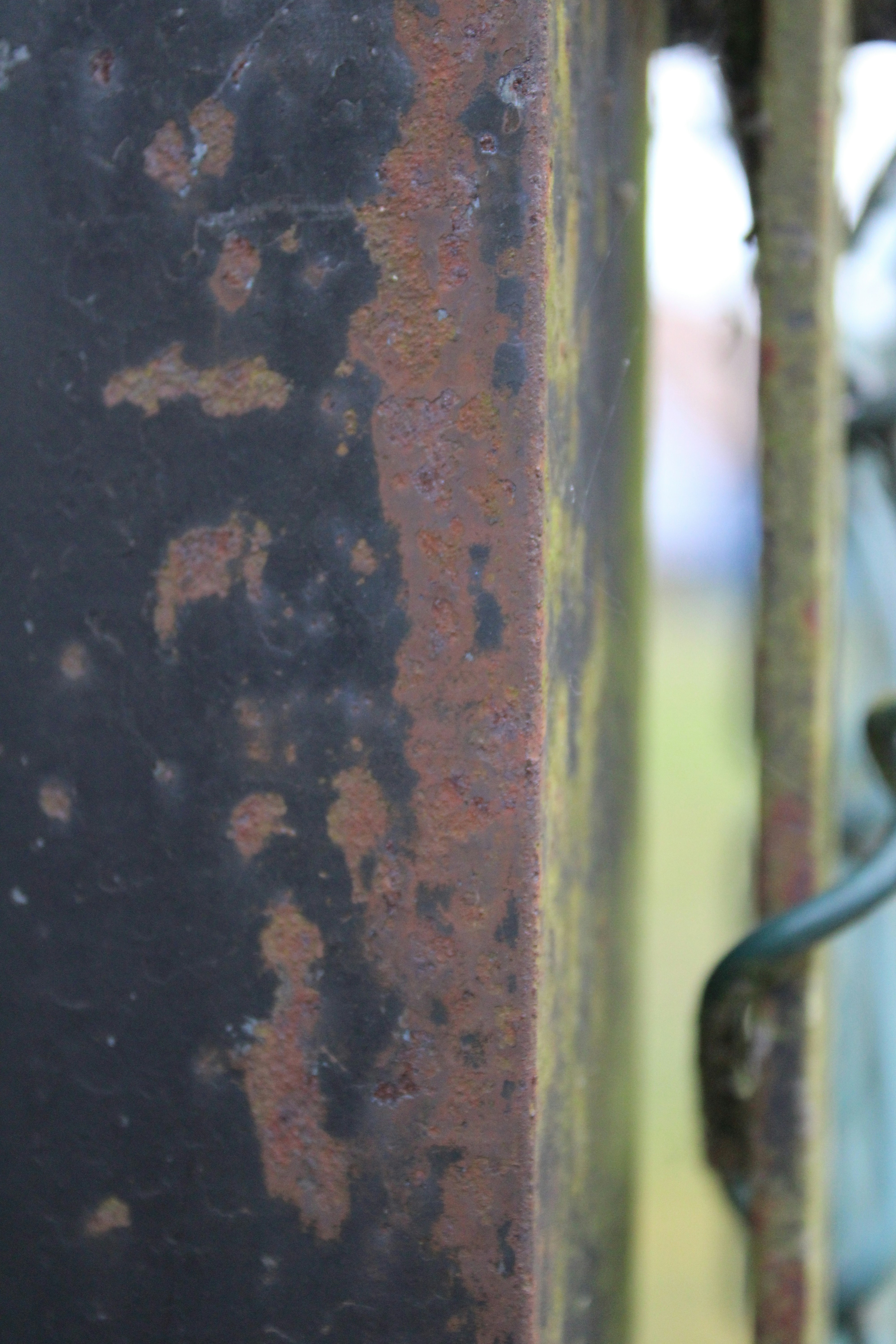 A close up of a rusted metal fence photo – Free Rusty metal Image on ...