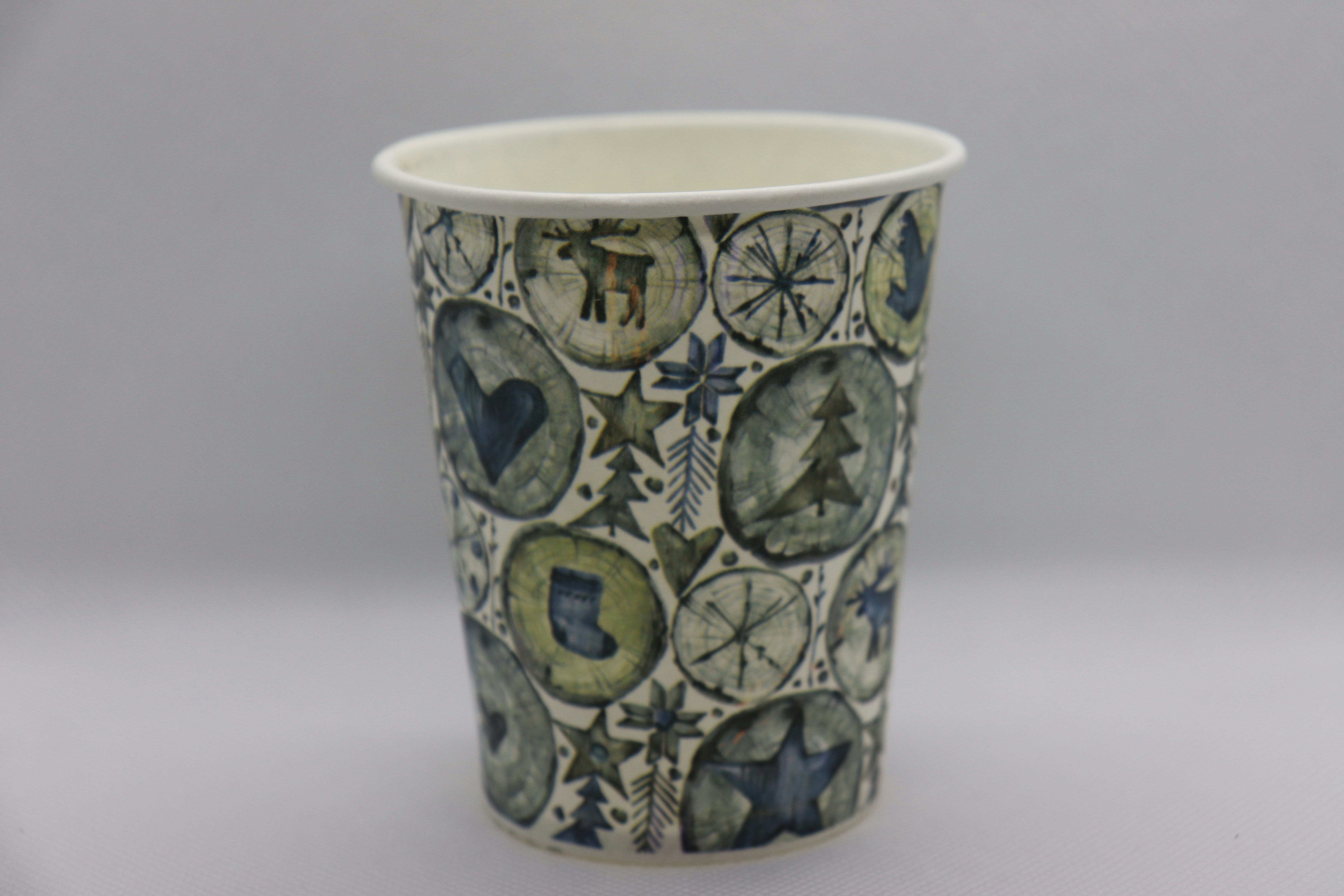 Compass Medallions on a Quiet Ceramic Cup