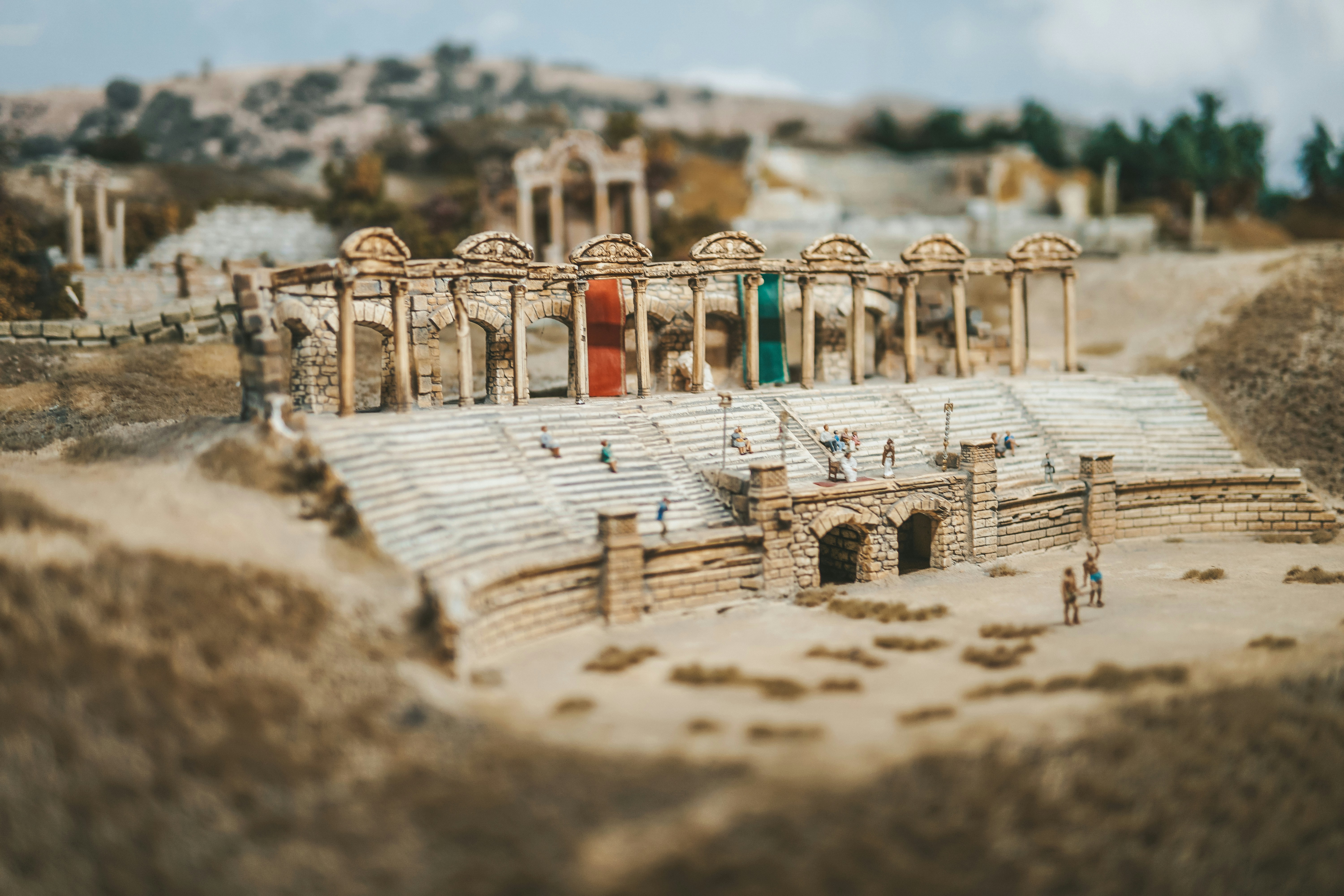 Un modèle miniature d’un amphit romain photo – Photo Acarlar Gratuite ...