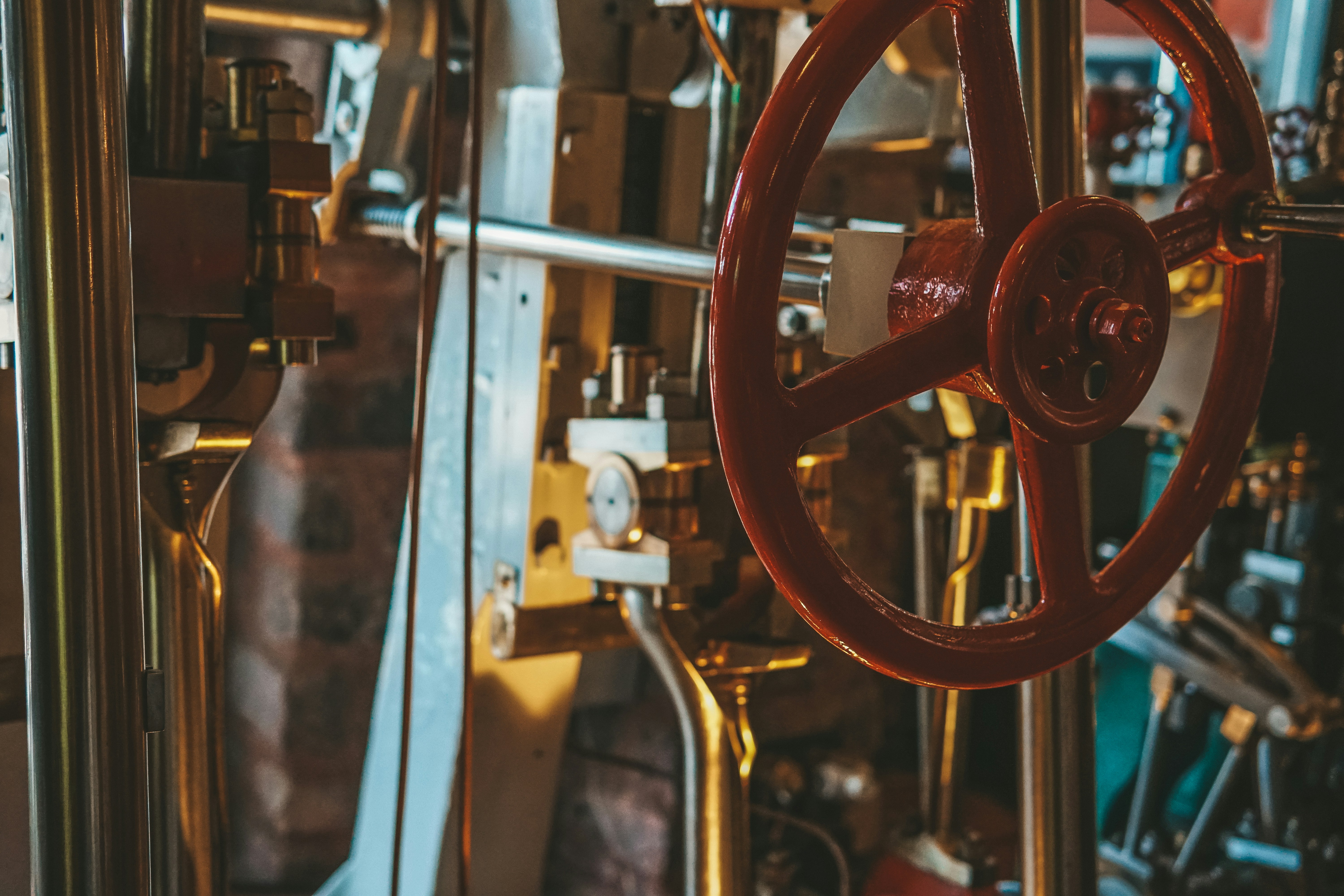 A close up of a steering wheel on a machine photo – Free Haliç Image on ...