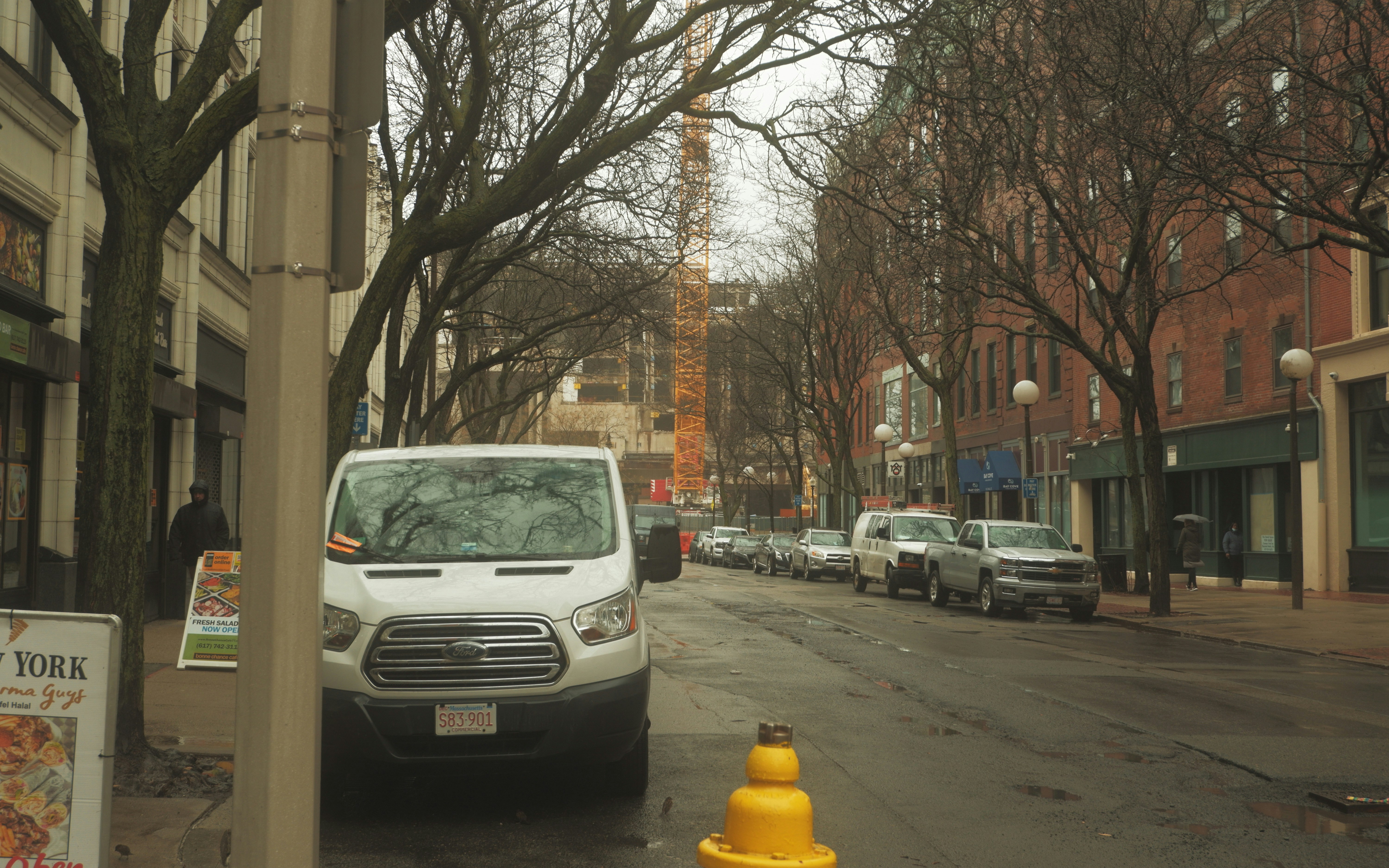 Urban Street Scene: A Vanishing City in Morning Light