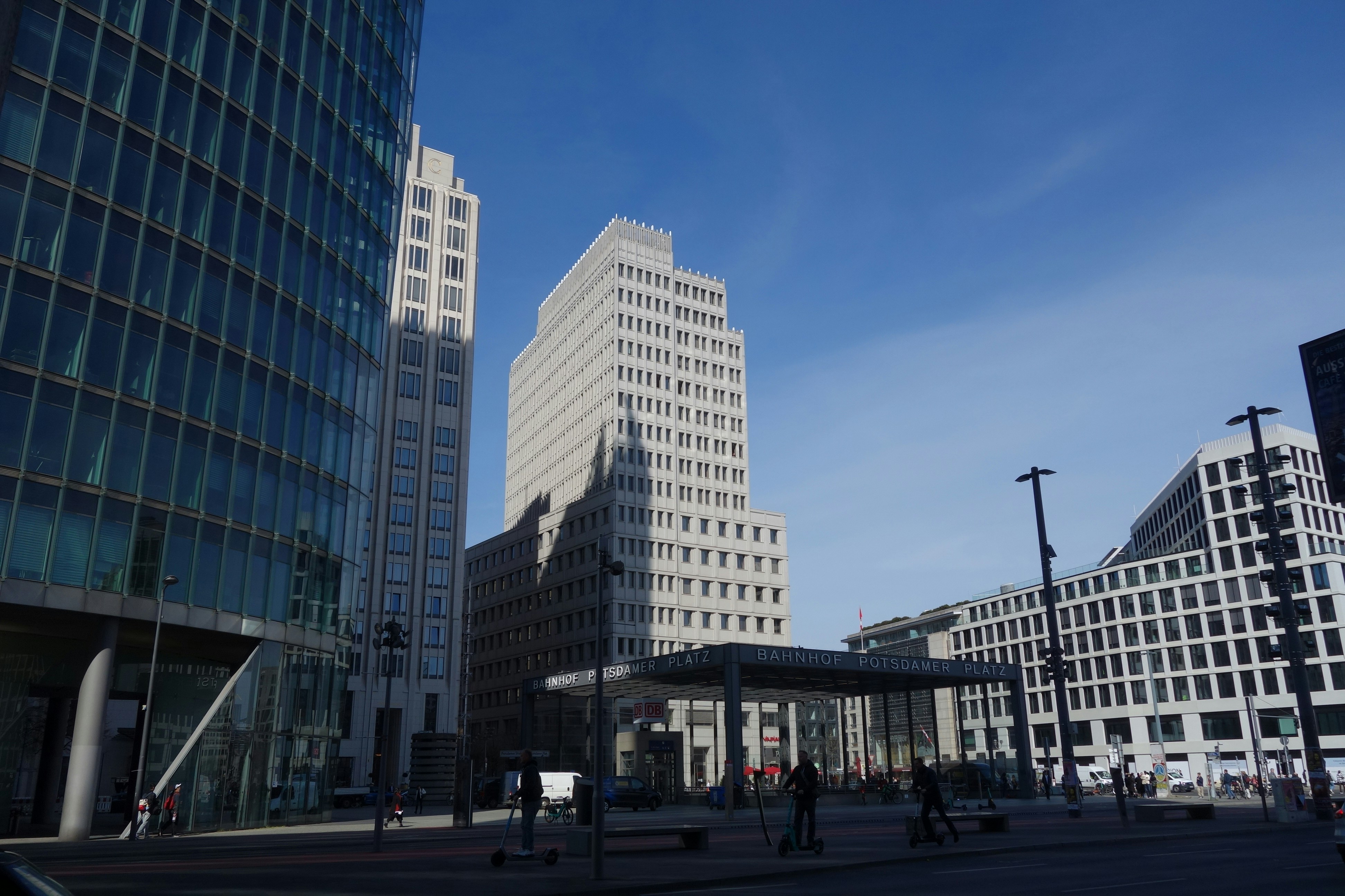 Berlin Potsdamer Platz (Potsdam Place) at day, April 2022.