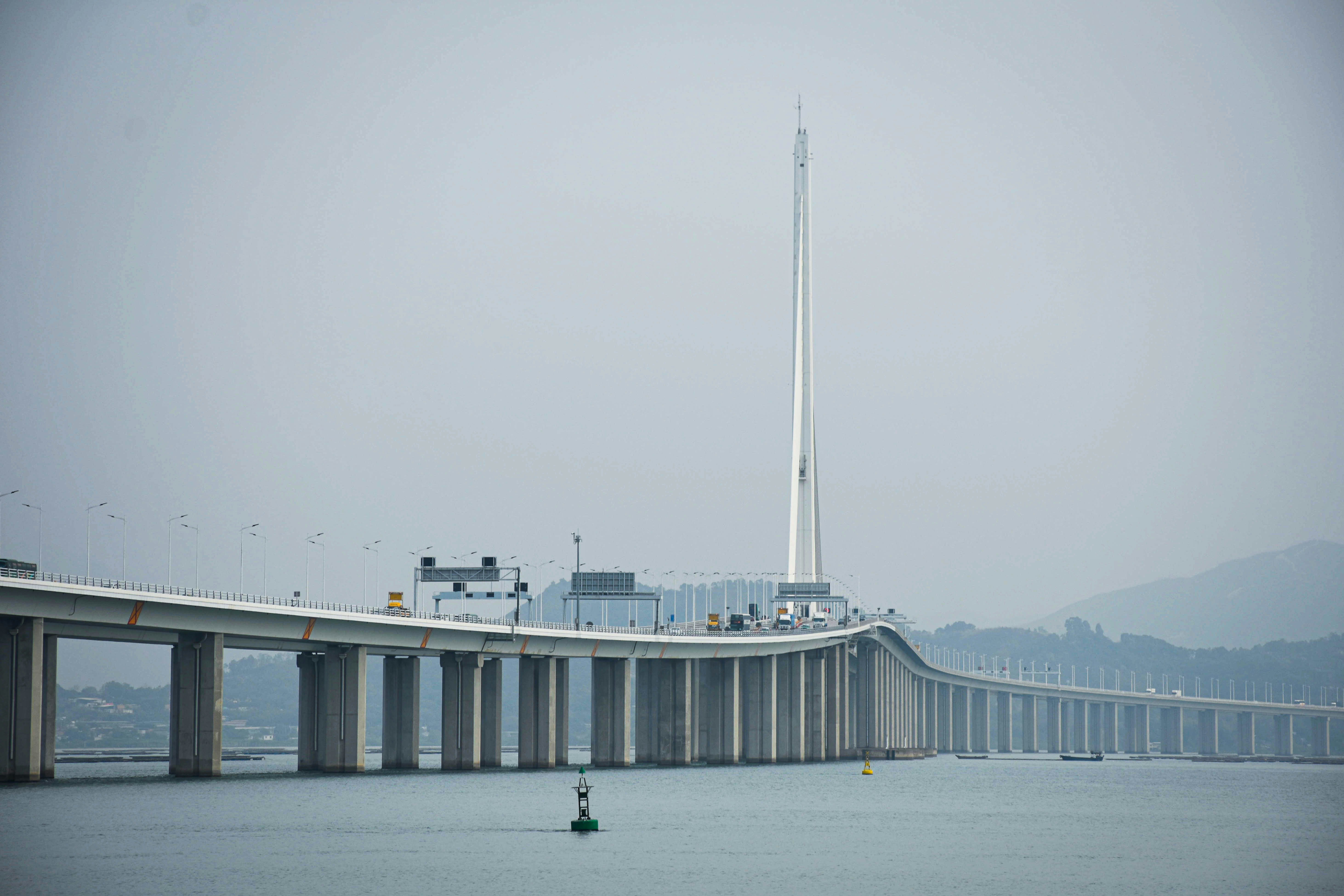 A large bridge over a large body of water photo – Free Bridge Image on ...