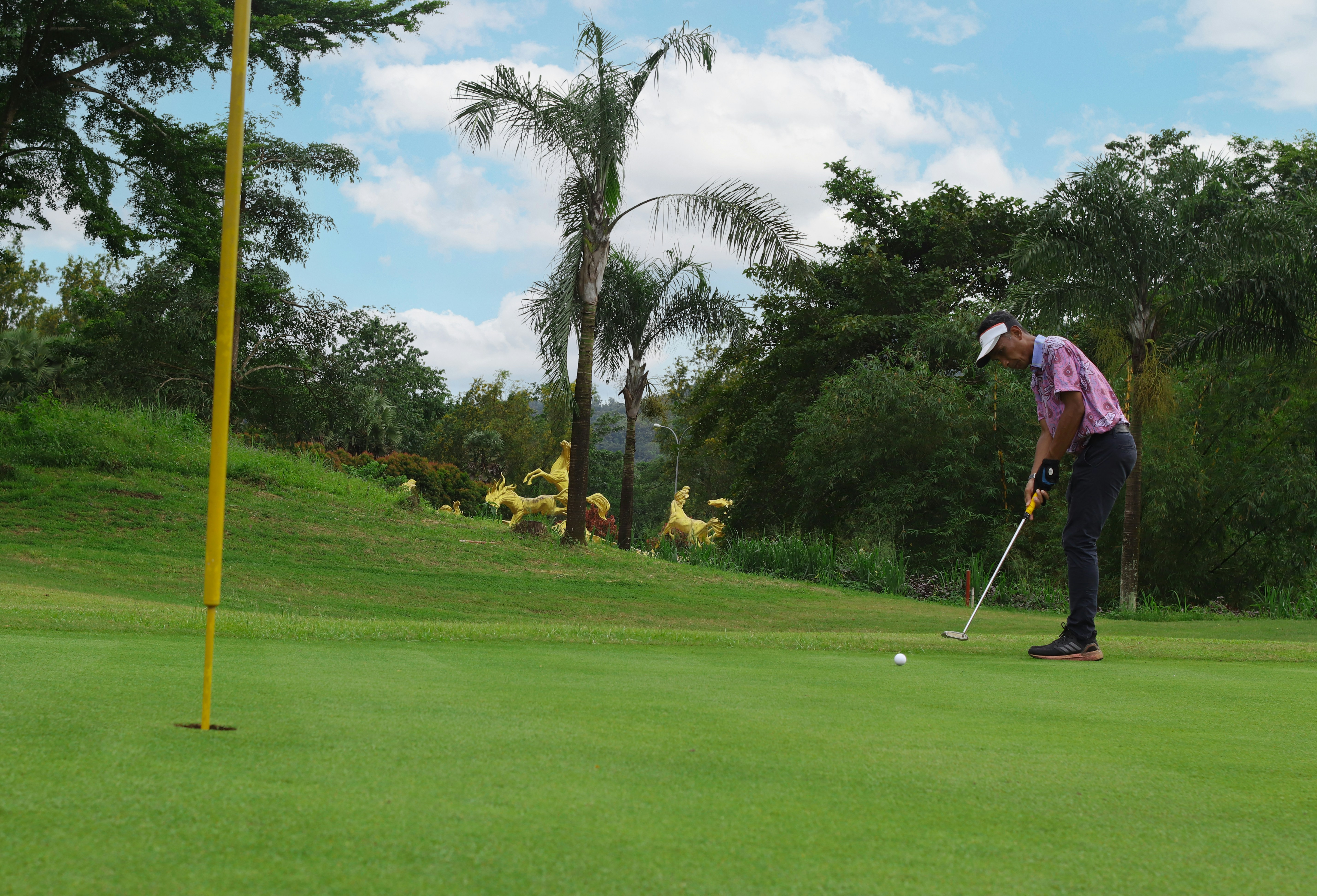 A man playing golf on a golf course photo – Free Human Image on Unsplash