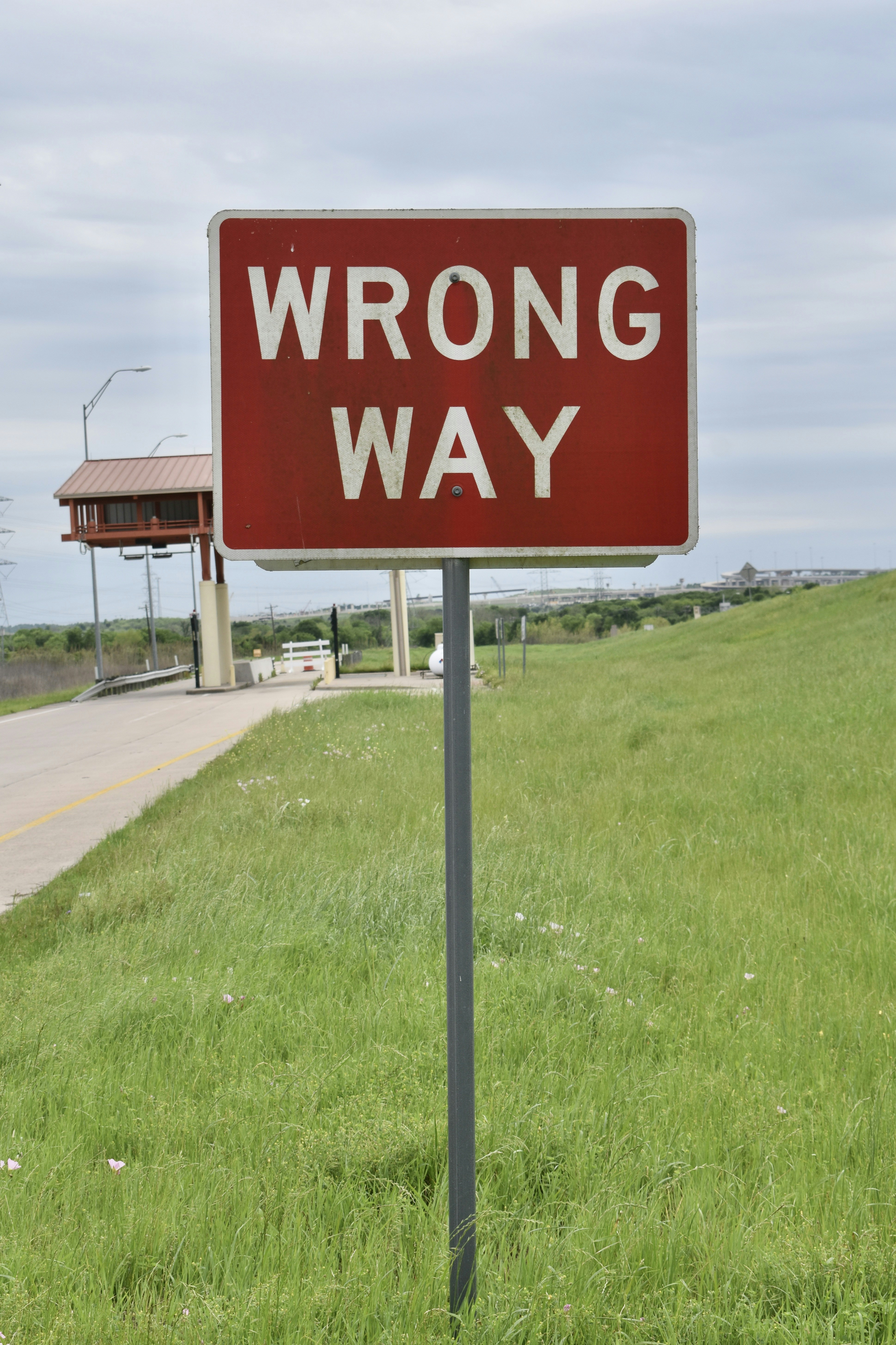 Wrong Way Road Sign