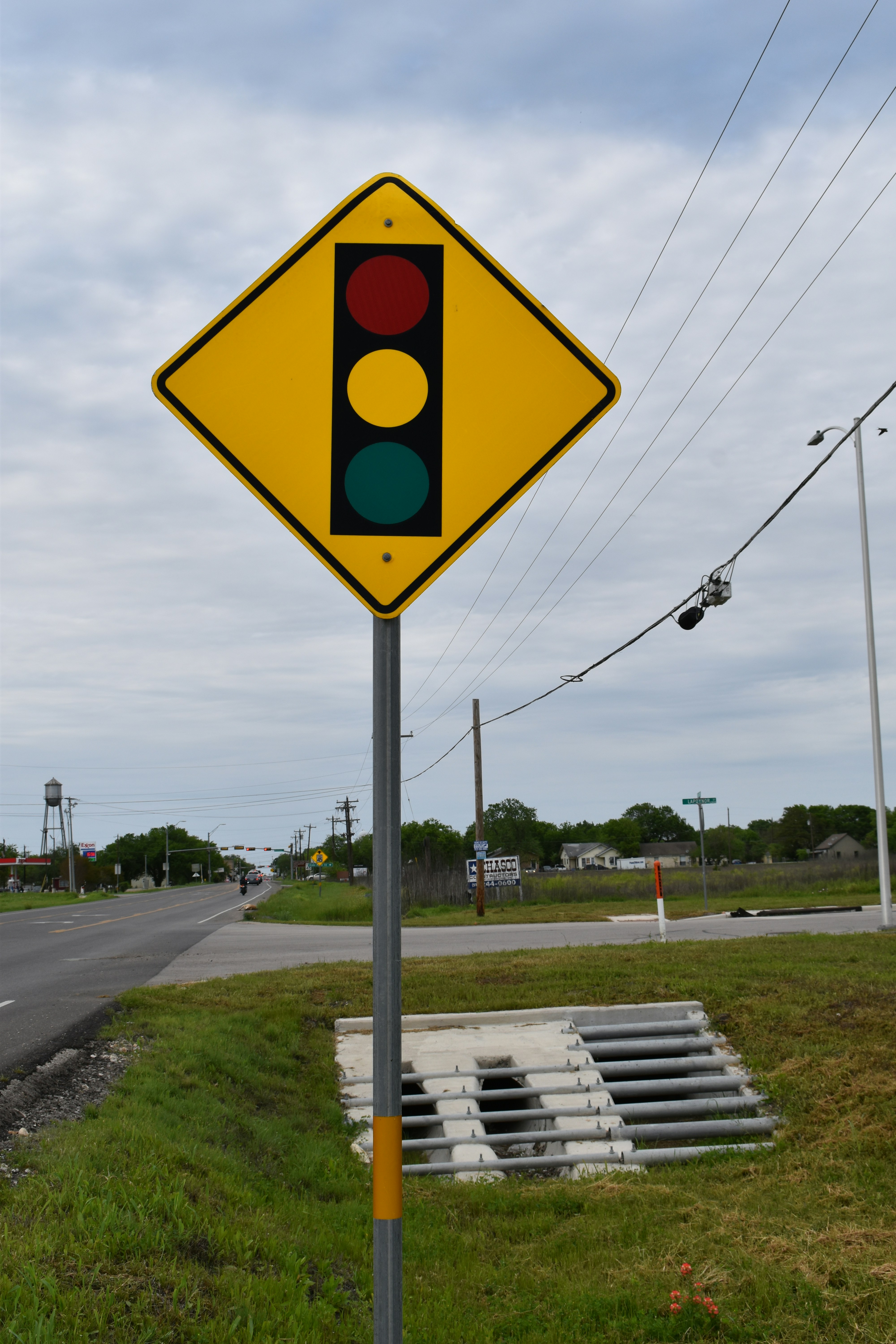 Traffic Light Ahead Sign