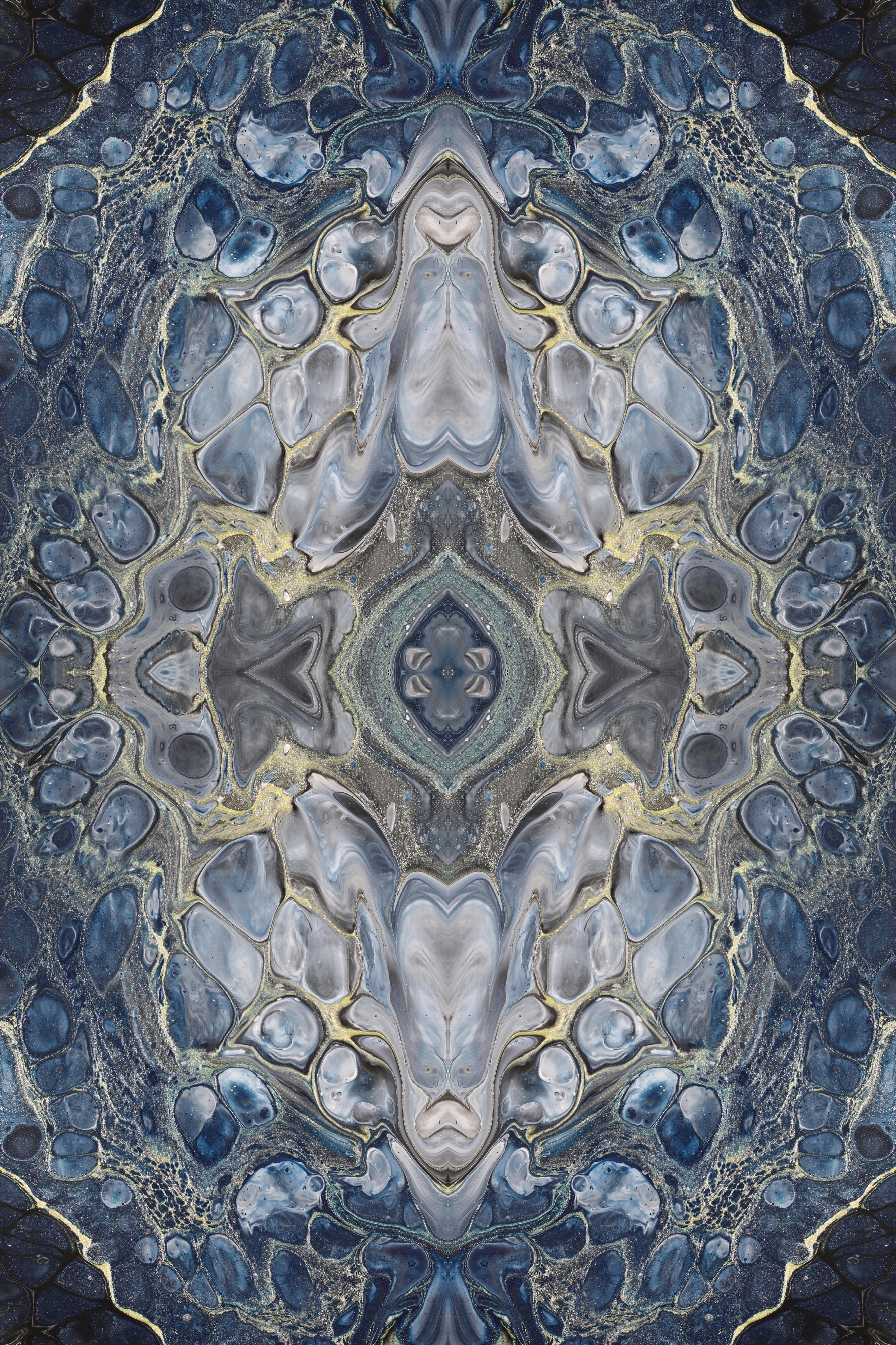 An abstract image of a blue and gray object photo – Free Grey Image on ...