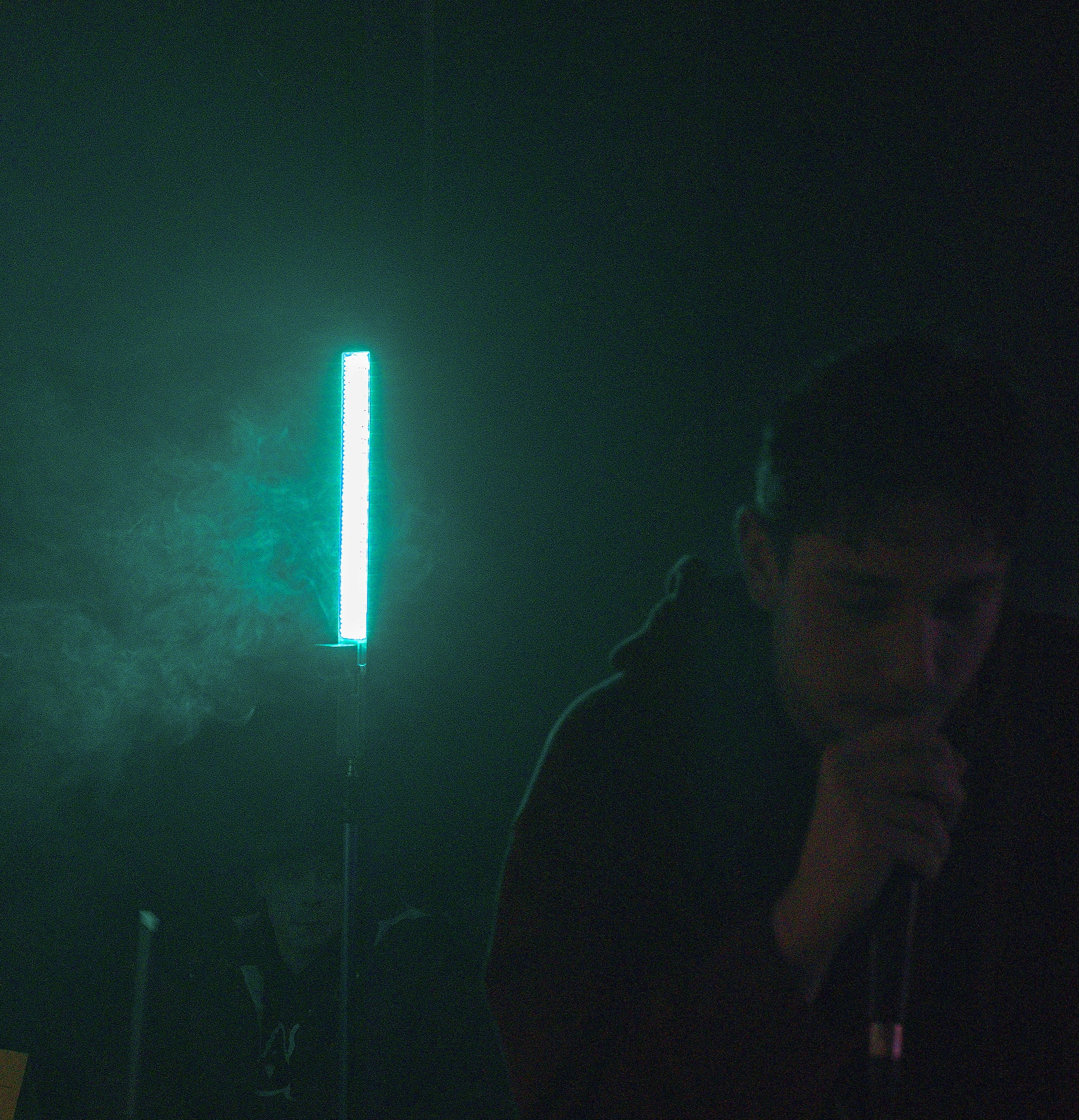 Neon Pulse on a Silent Stage