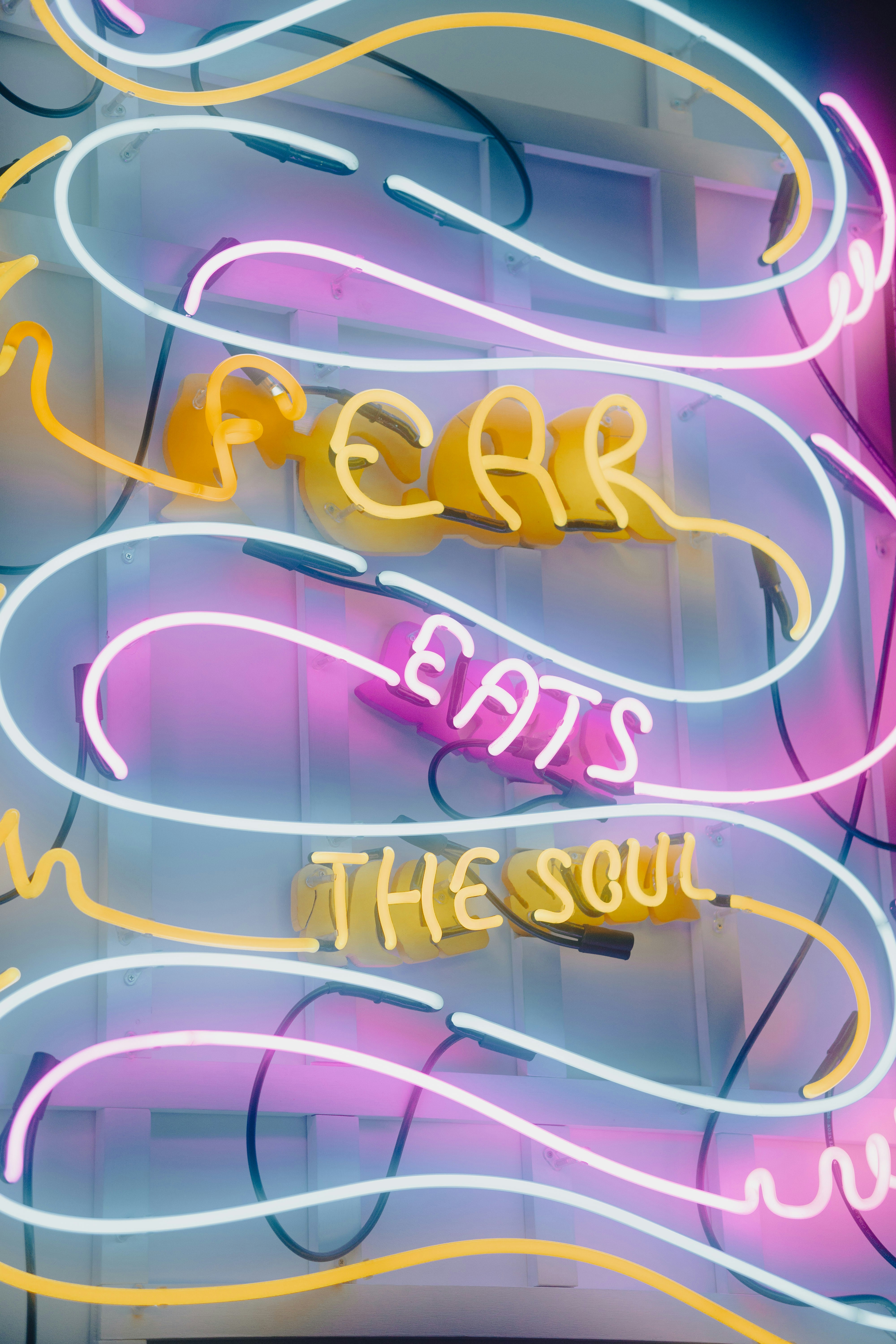 Neon Soul: A Fiery Signage in Motion