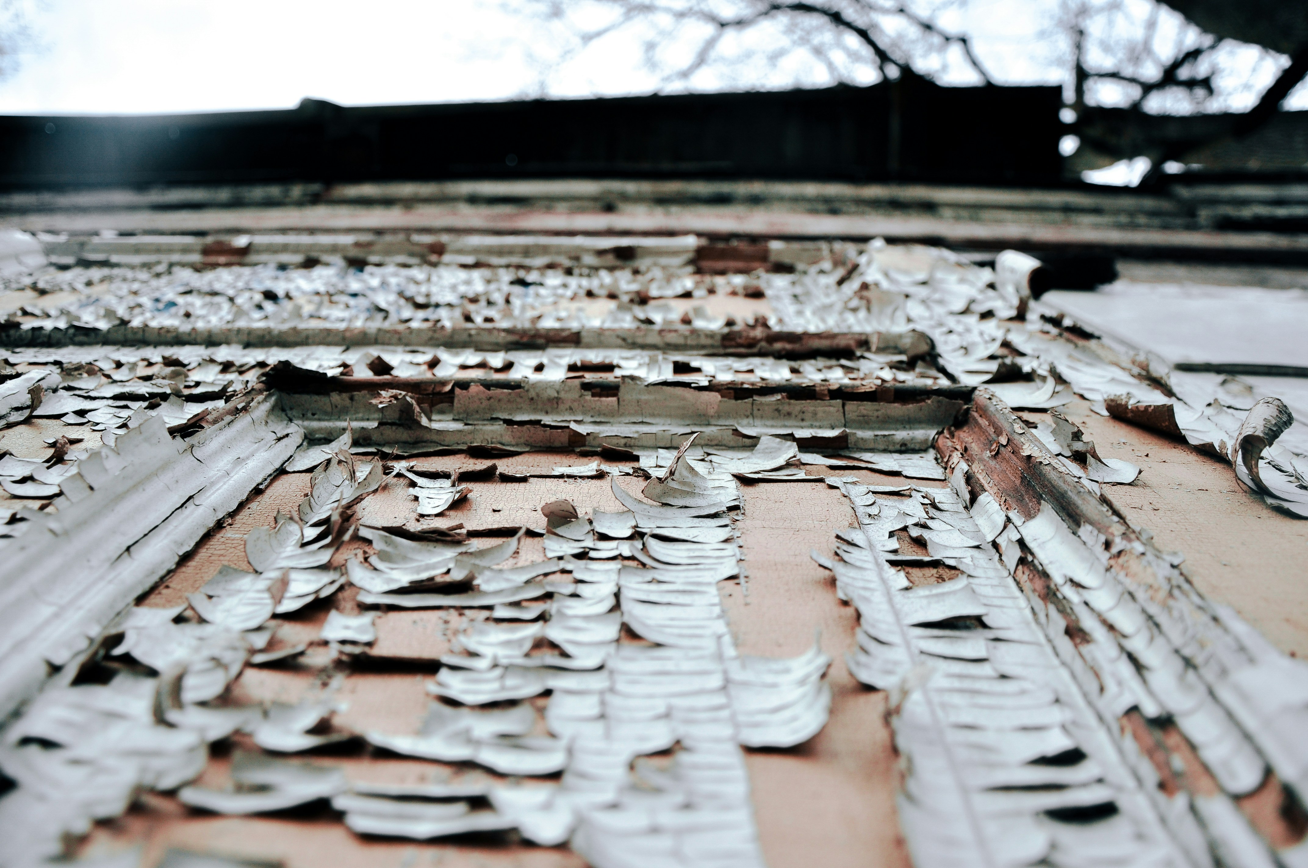 Peel by Peel: Textured Echoes of a Weathered Facade