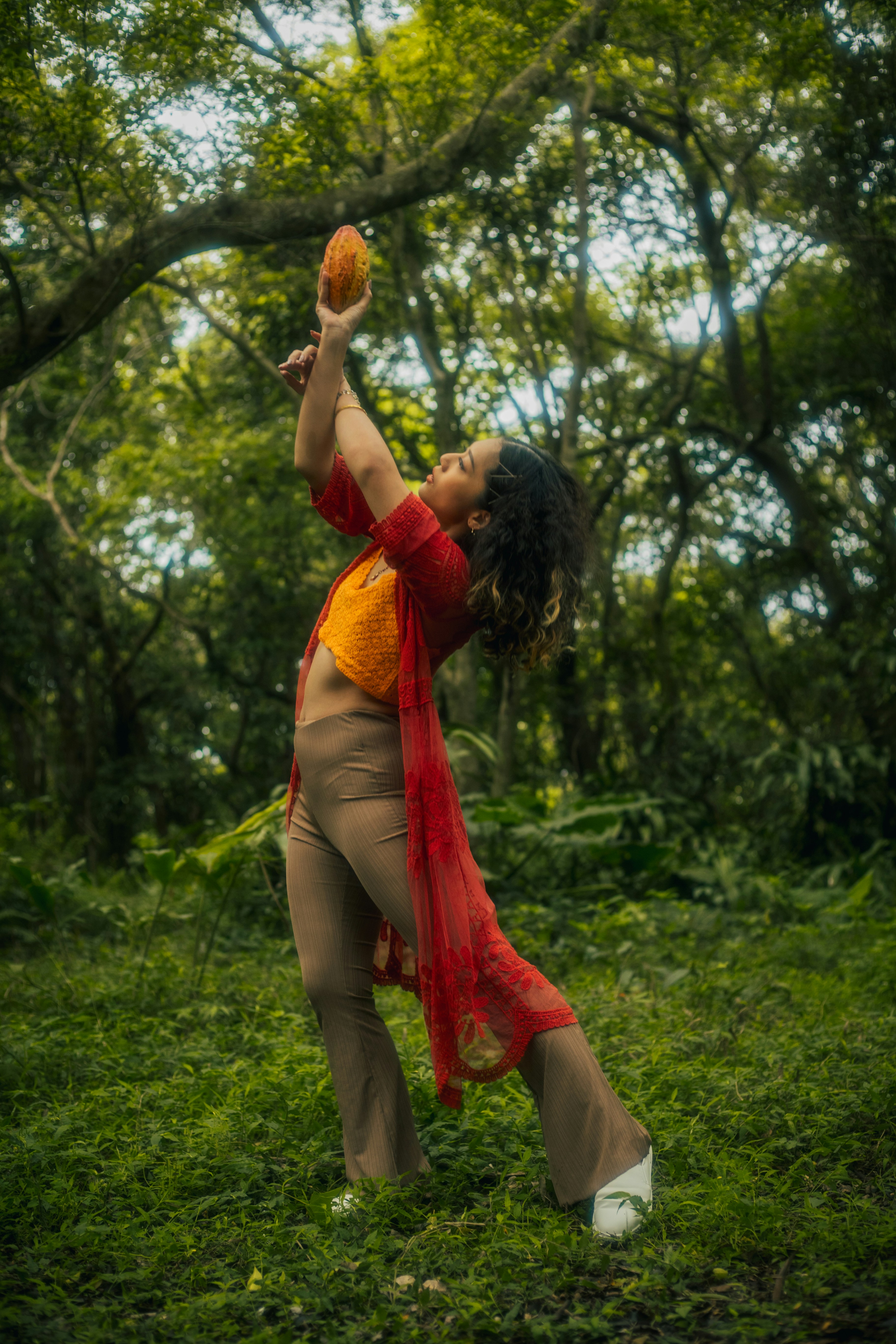 Leap of Flame: A Dance of Sunlit Roots