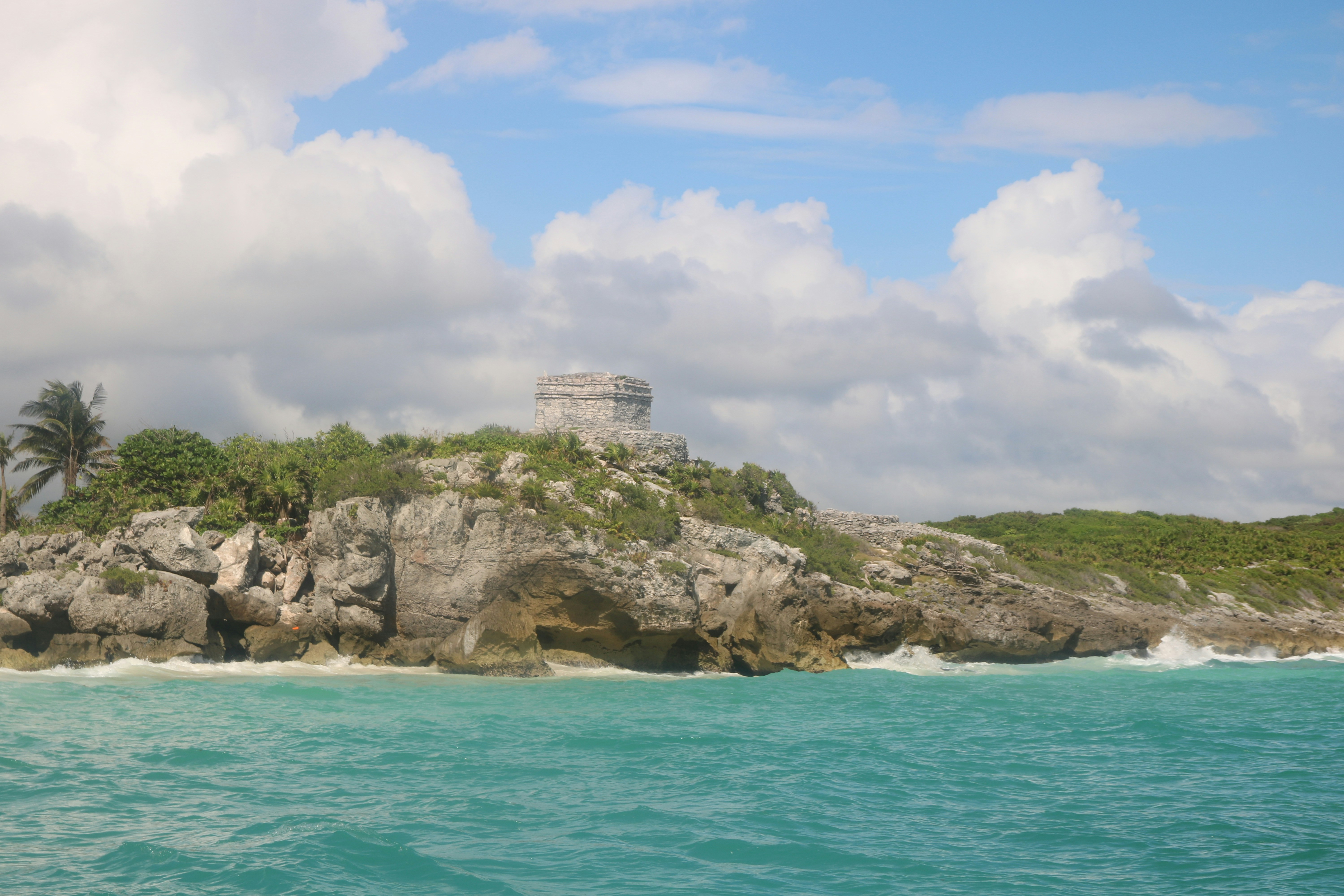 Stone Watchtower Over Turquoise Seas