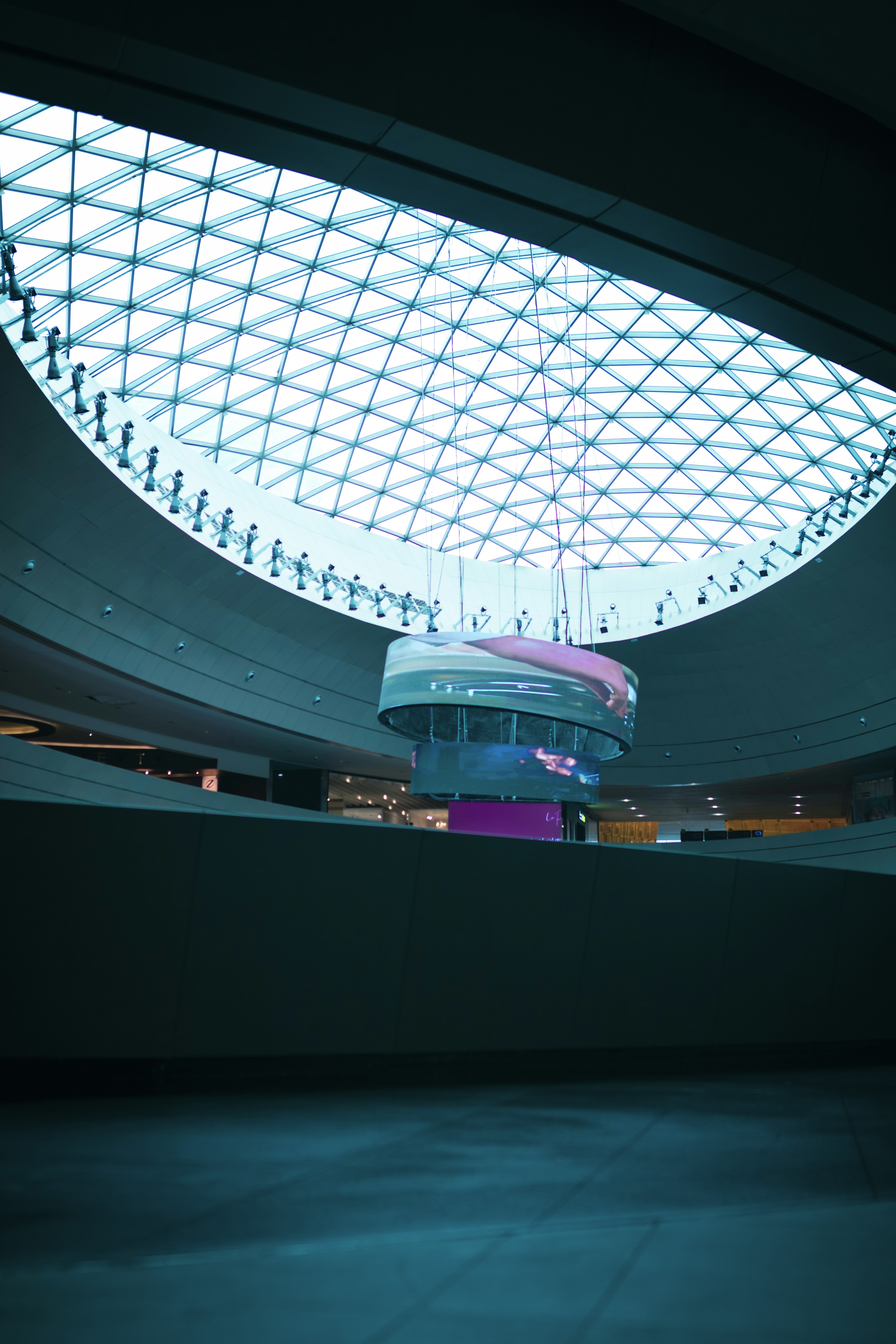 Diamond Dome Over an Atrium: The Floating Prism of Color