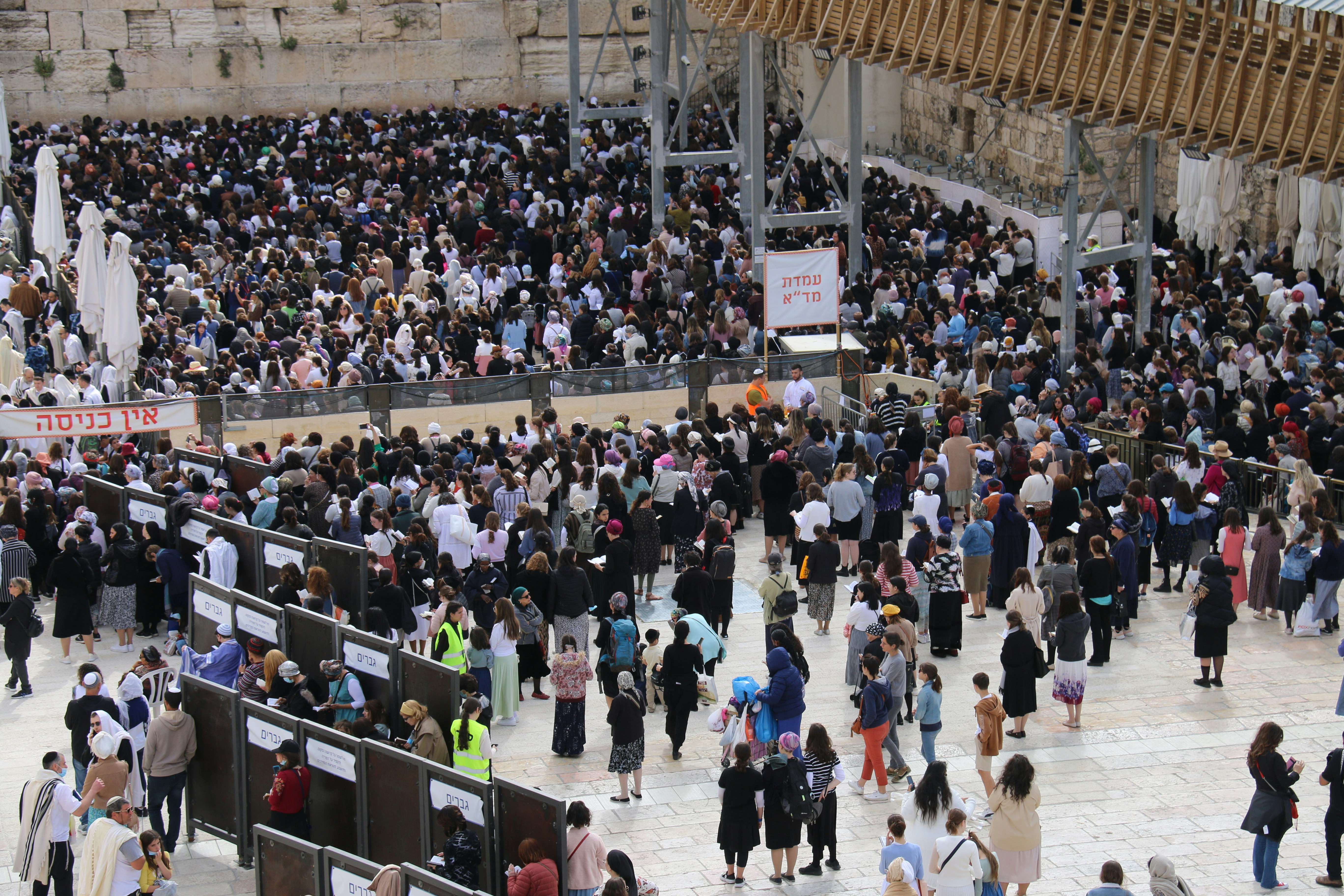 A large crowd of people standing around a building photo – Free Human ...