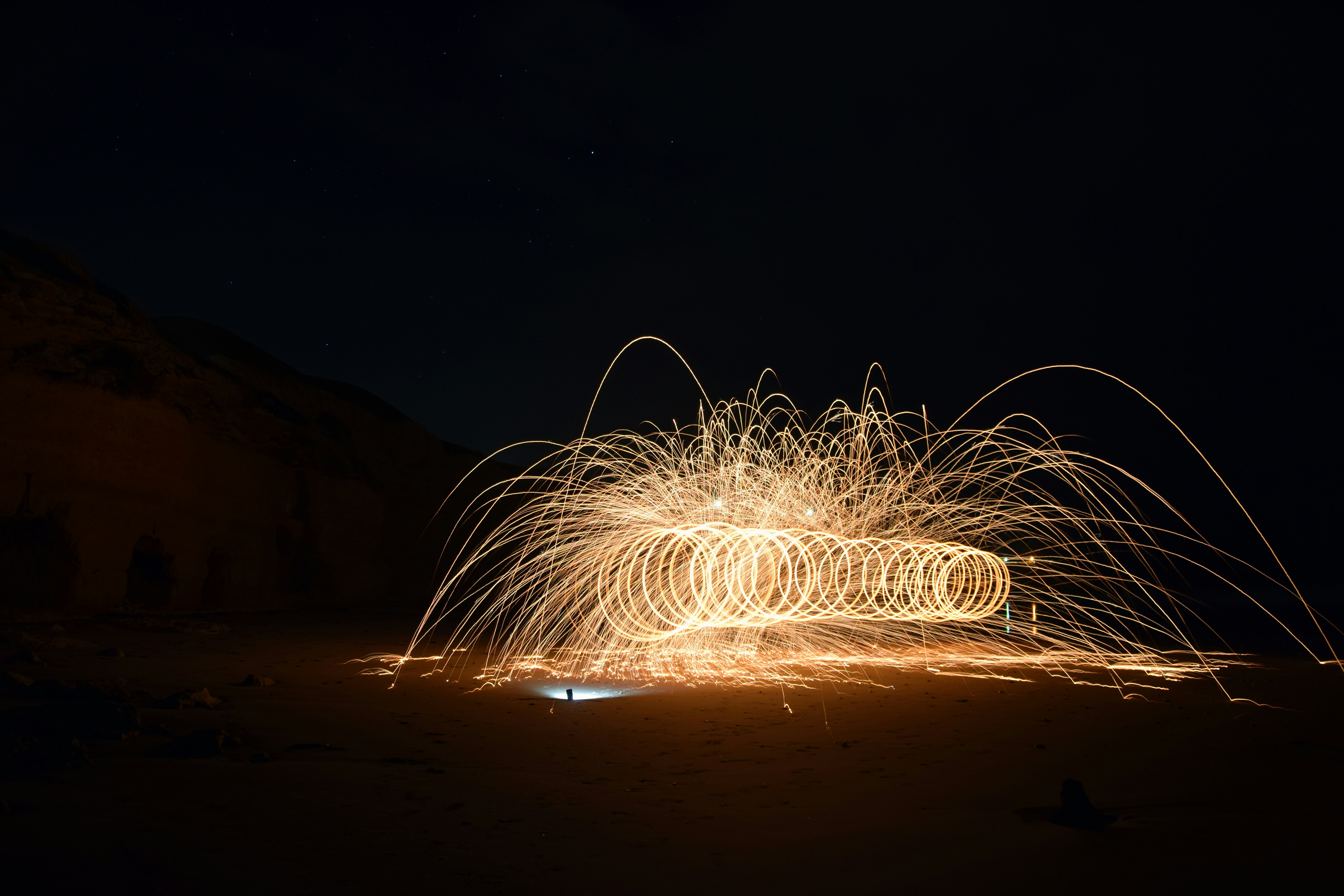 A large spiked object photo – Free Night Image on Unsplash