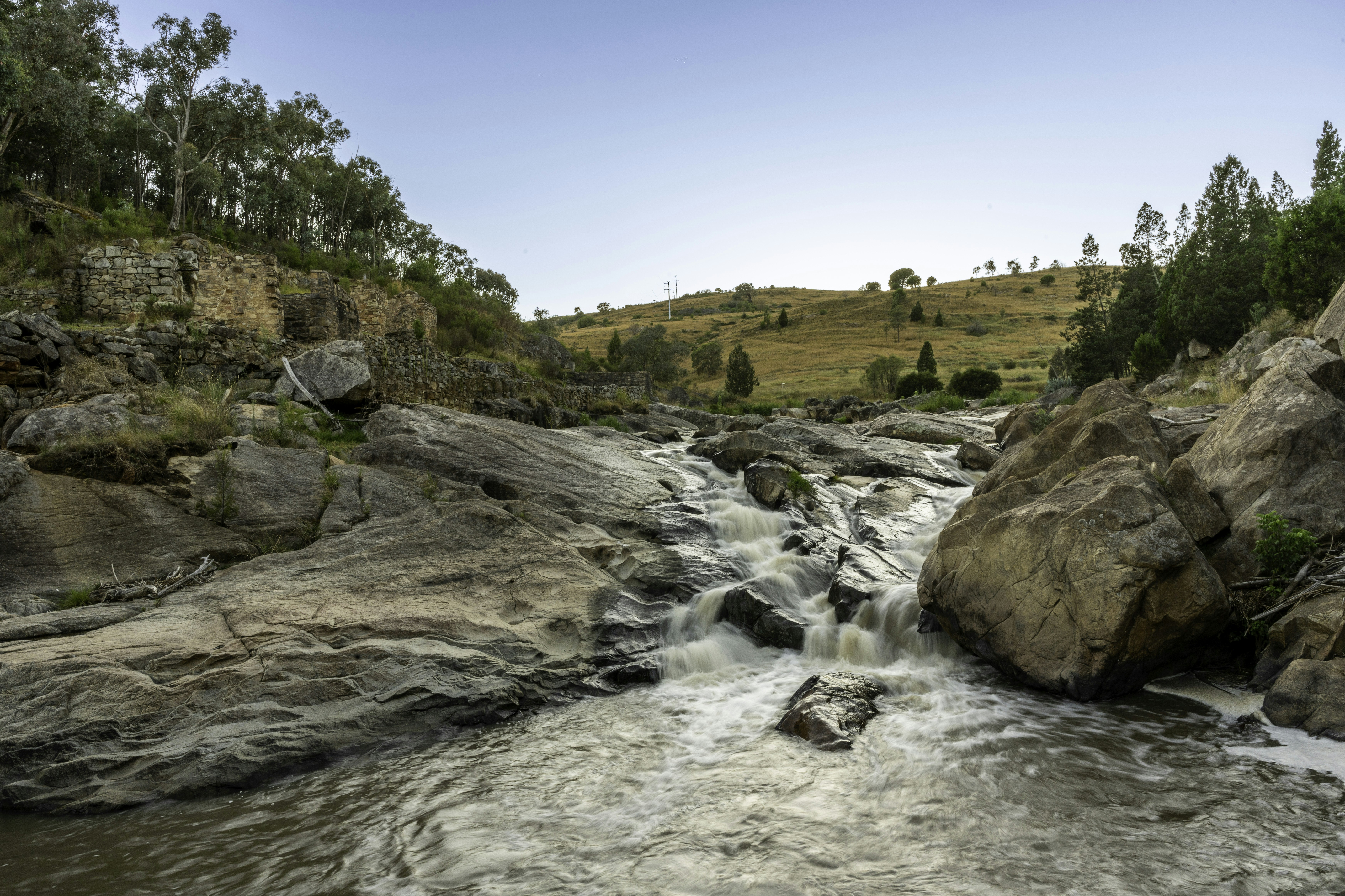 A river with rocks and trees photo – Free Adelong falls road Image on ...