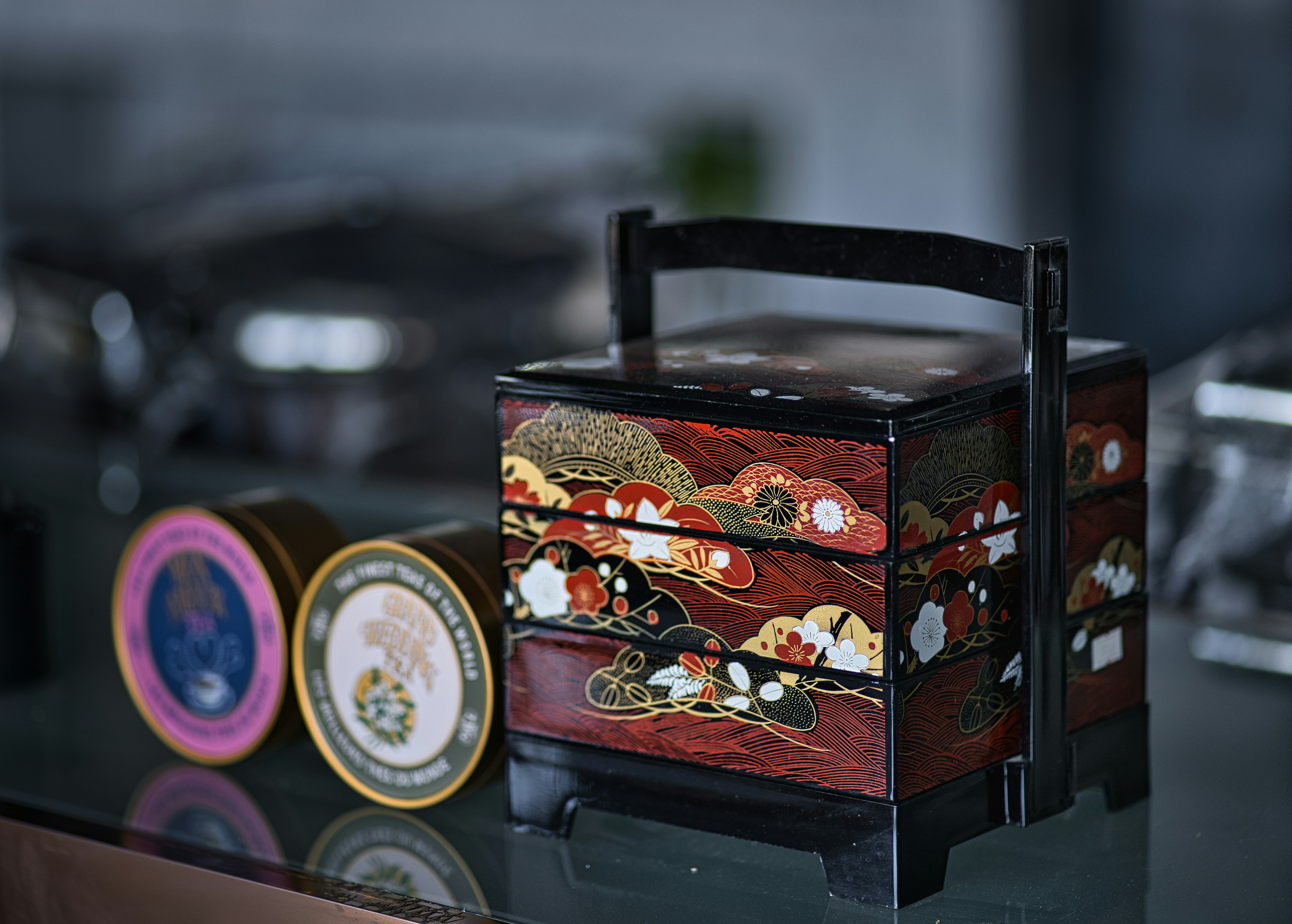 A small box with a variety of objects inside photo – Free Abstract ...