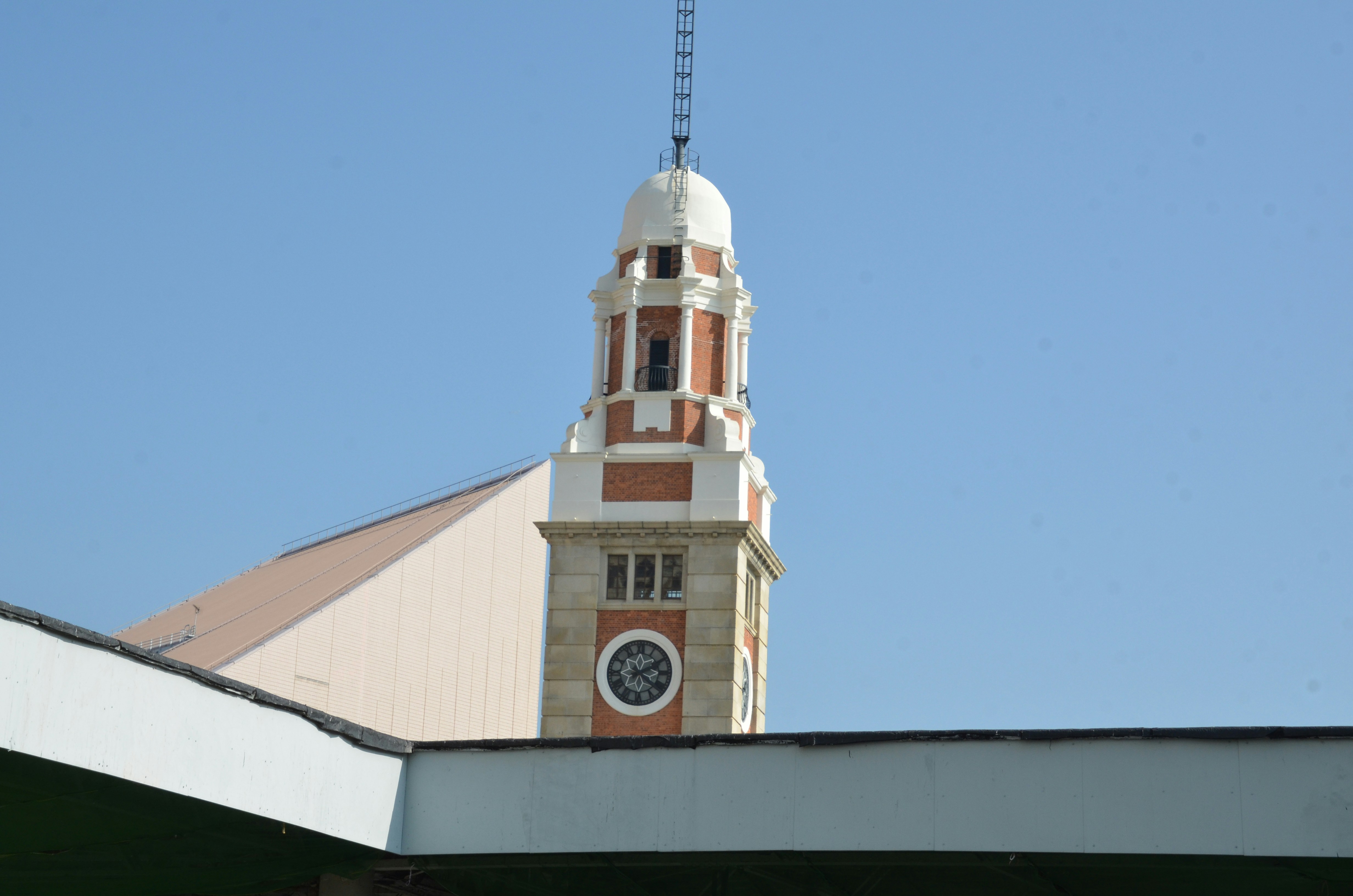 a clock on a building